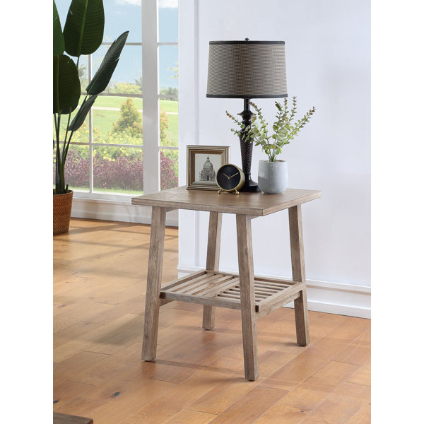 Highland Dunes Wentzel Solid Wood End Table | Wayfair