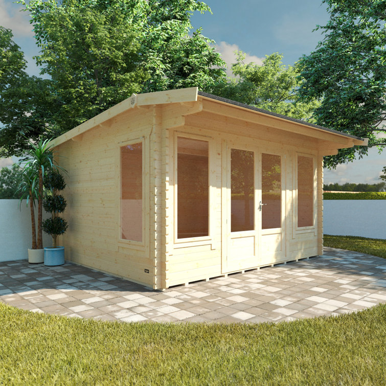 Tiger Sheds The Procas Tongue & Groove Log Cabin 14x12w | Wayfair.co.uk