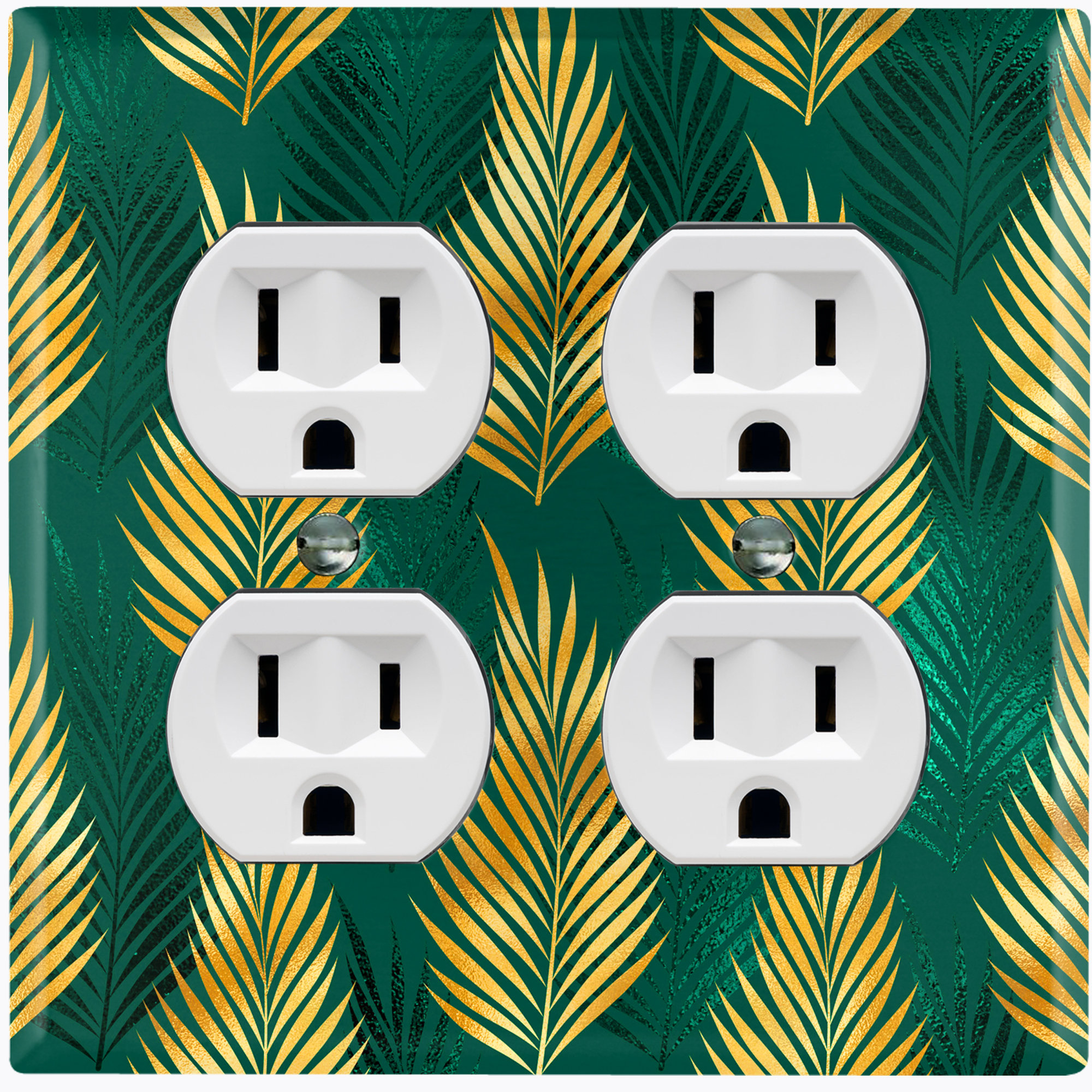WorldAcc 2-Gang Toggle Light Switch Wall Plate | Wayfair