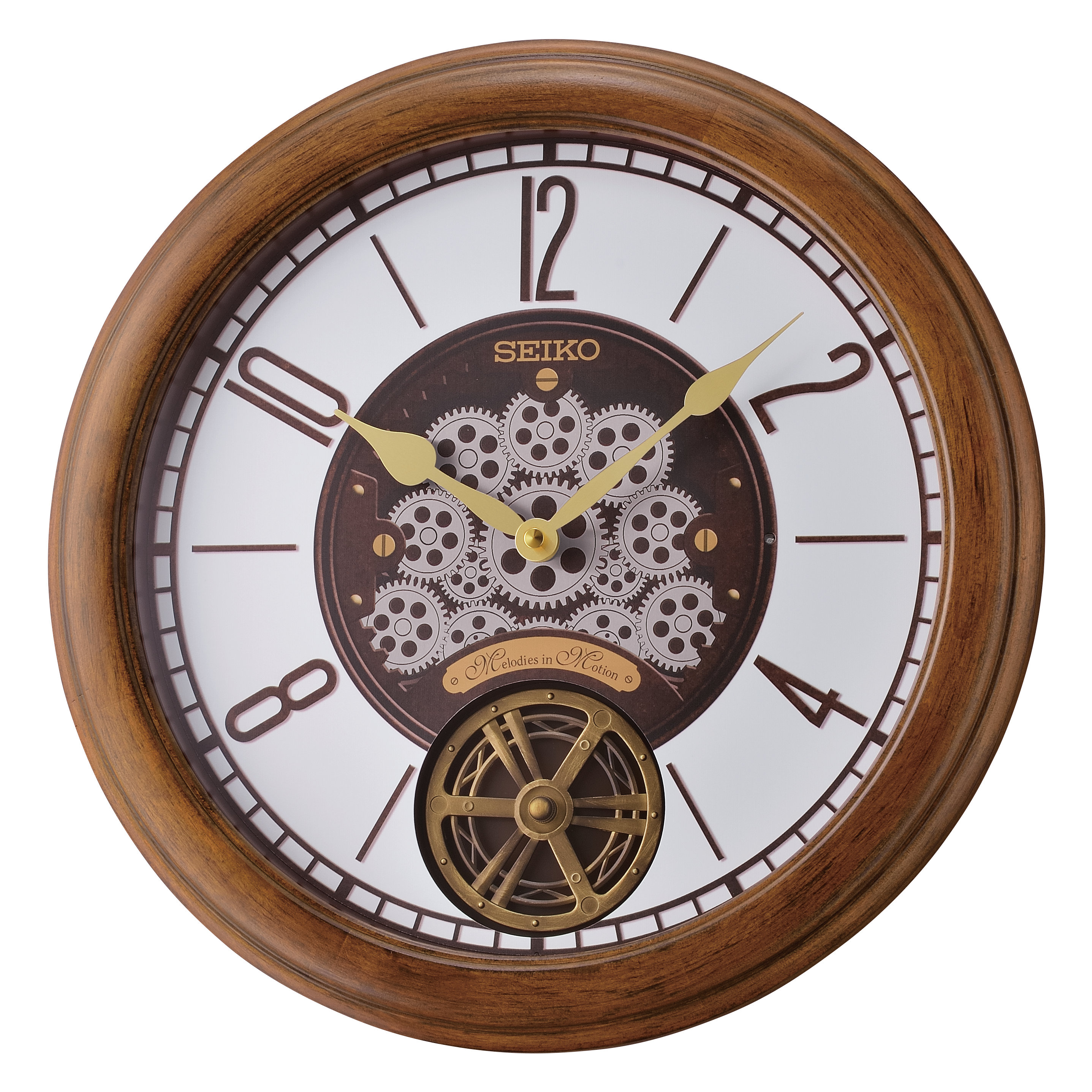 Seiko Cogs and Gears Melodies in Motion Wall Clock | Wayfair