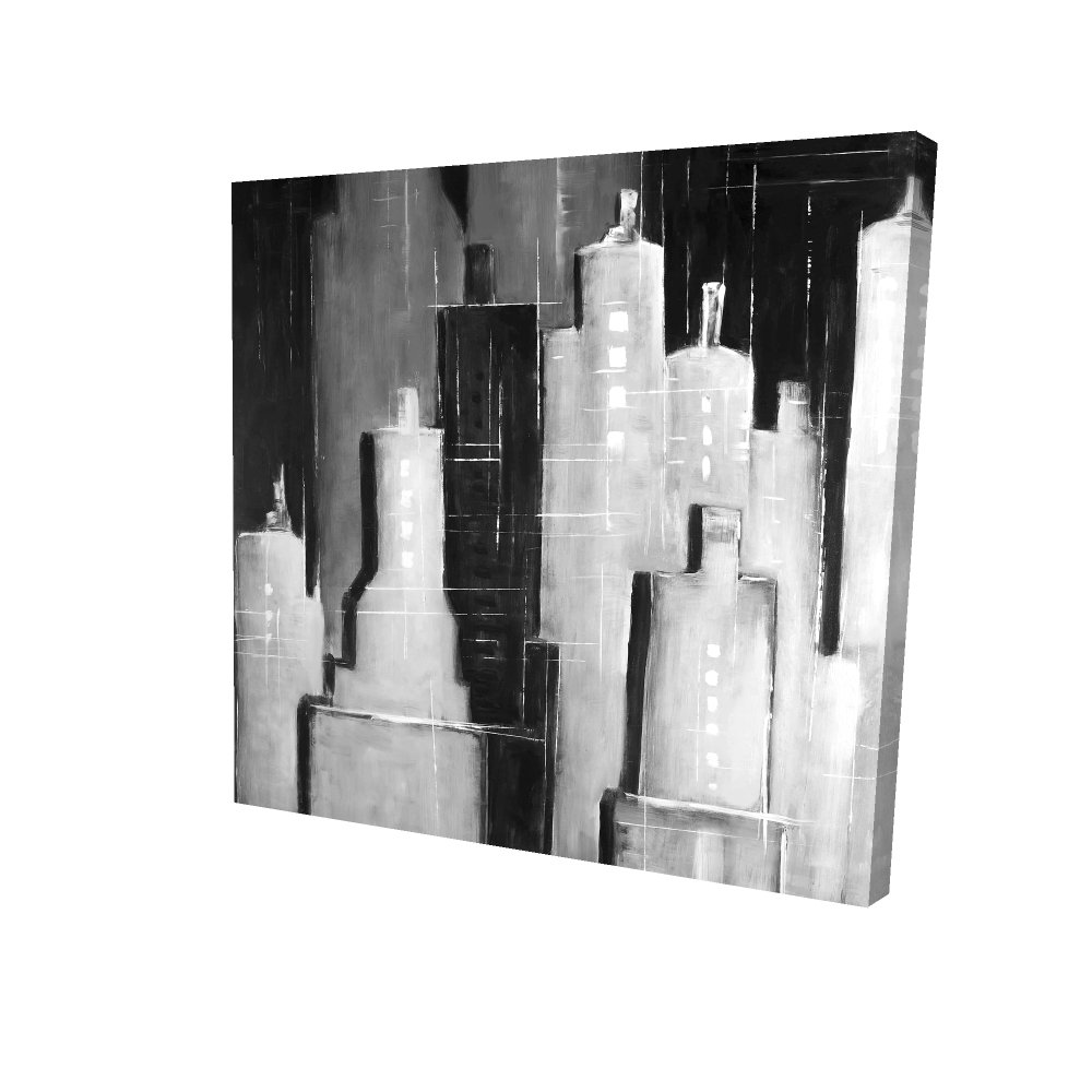 Begin Edition International Inc. Abstract Black And White Cityscape ...