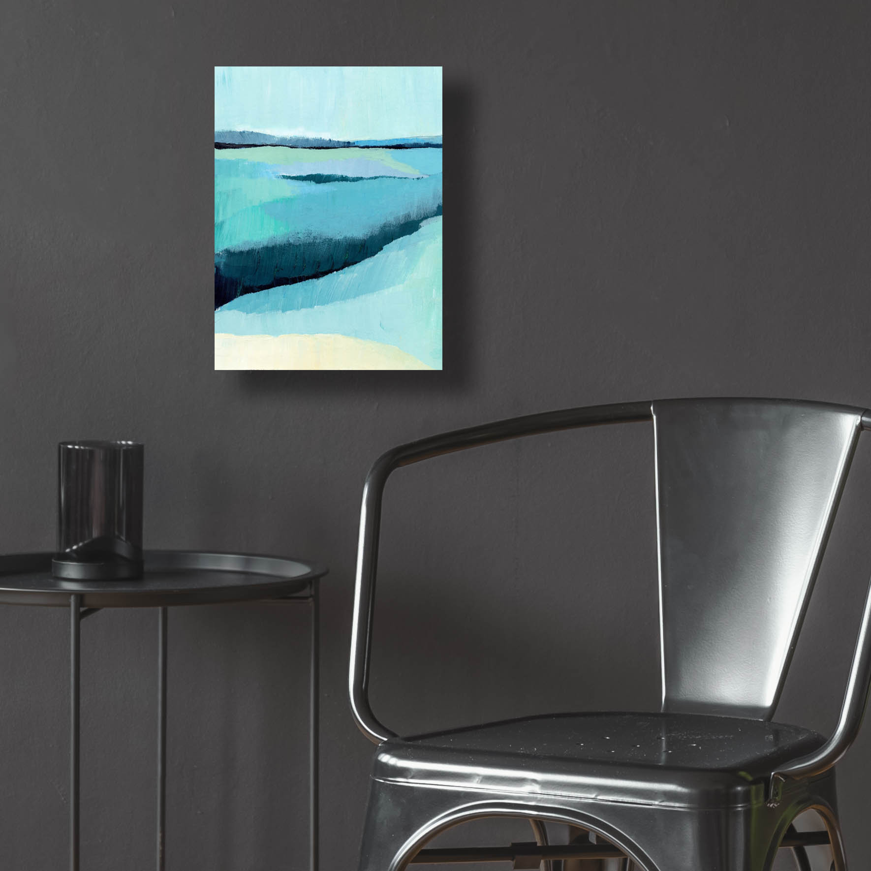 Wrought Studio™ 'Cyan Reflections 3' by Annie Warren Acrylic Glass Wall ...
