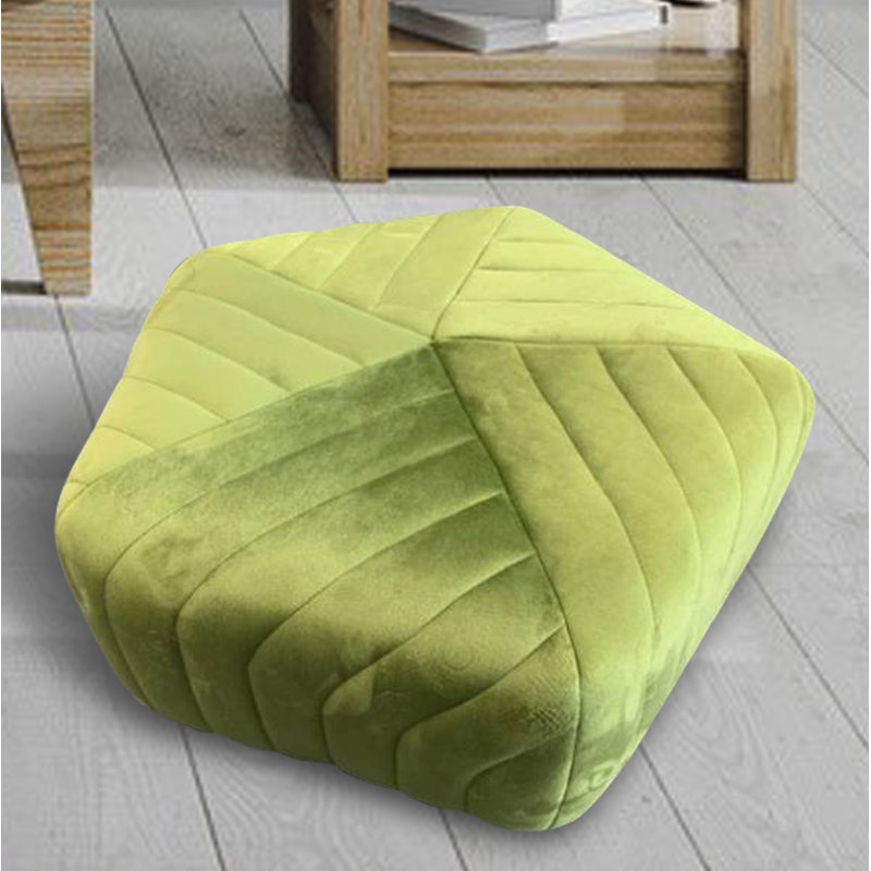 Everly Quinn 22'' Wide Velvet Tufted Pouf Ottoman | Wayfair