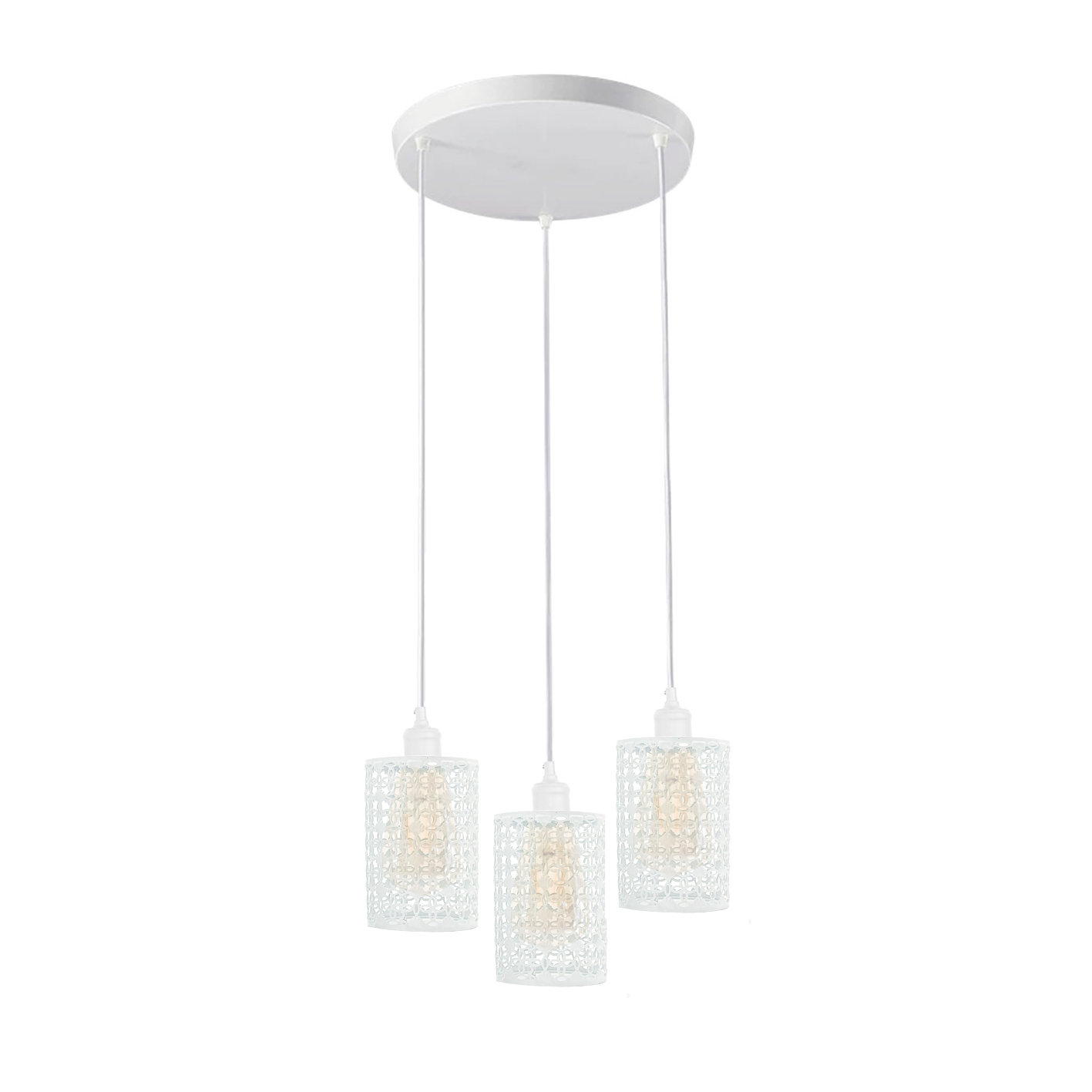 Borough Wharf Chorio 3-Light Cluster Cylinder Pendant | Wayfair.co.uk