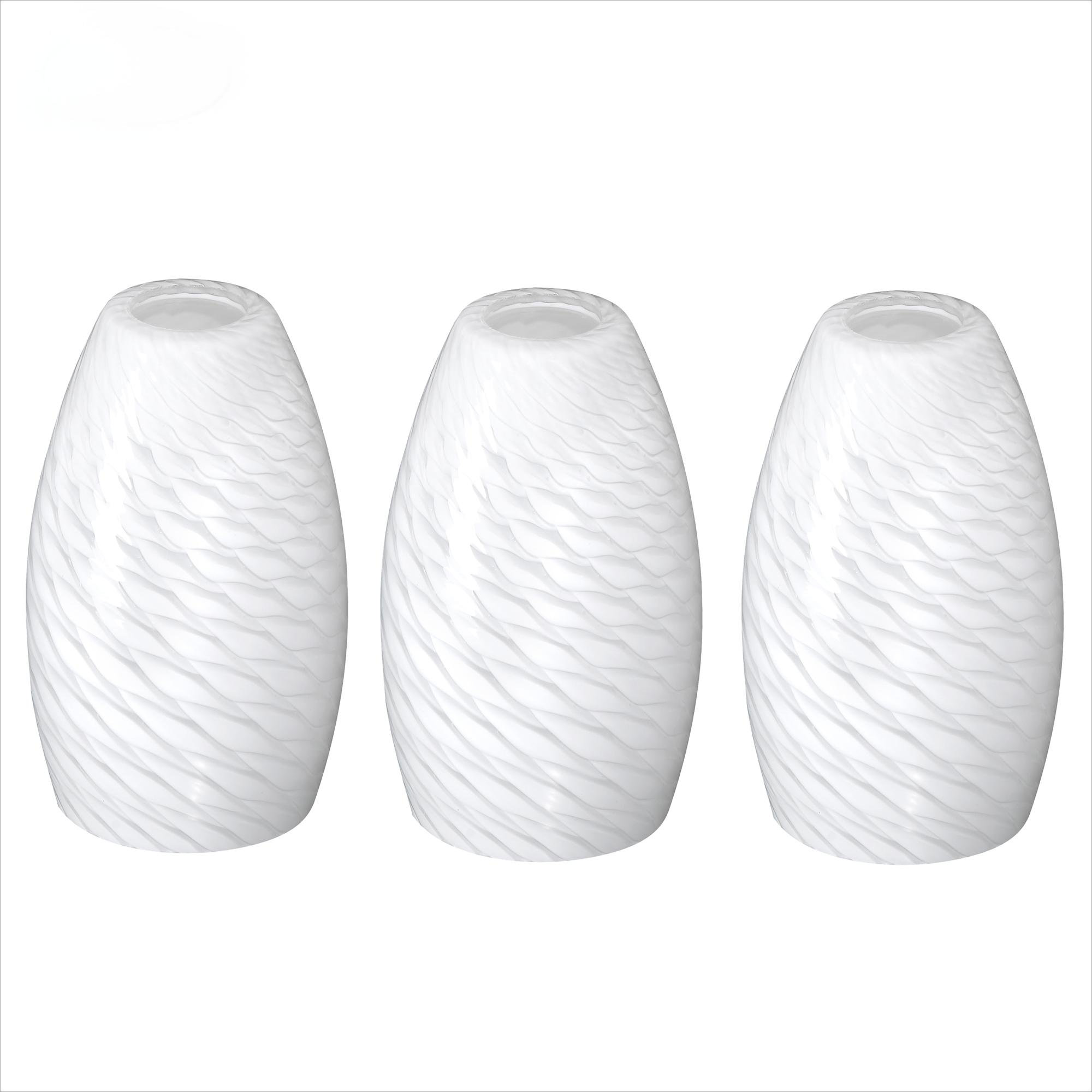 Wrought Studio™ 3 Pack 7.64 in. Milk Shiny Fish Scale Pattern Pendant ...