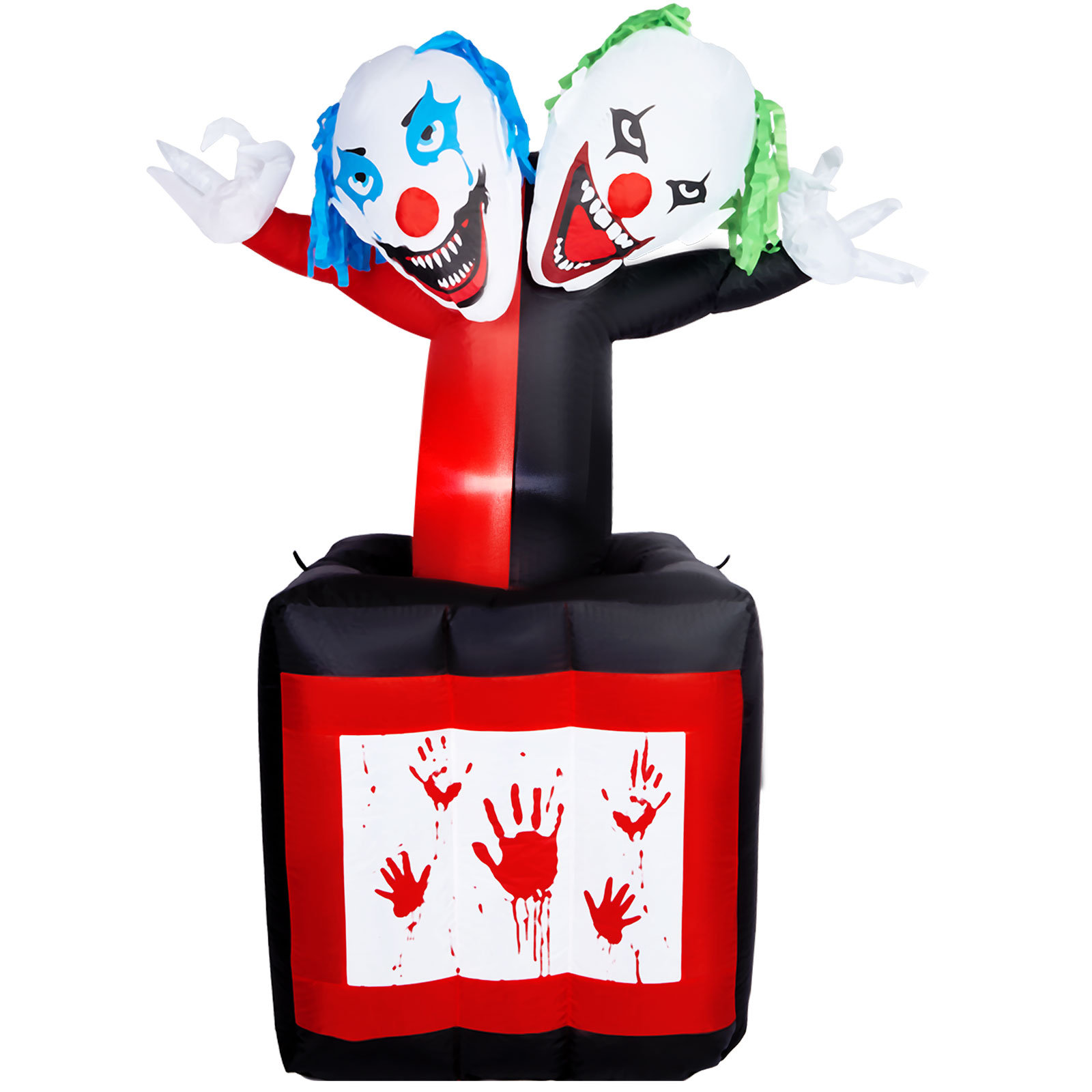 The Holiday Aisle® 5ft Halloween Inflatable Jack Fright In The Box ...