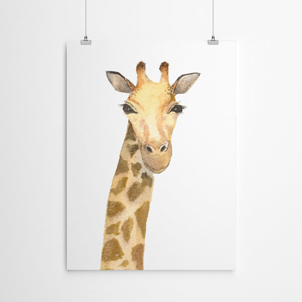 Latitude Vive Birty Giraffe by Cami Monet - No Frame Art Prints ...
