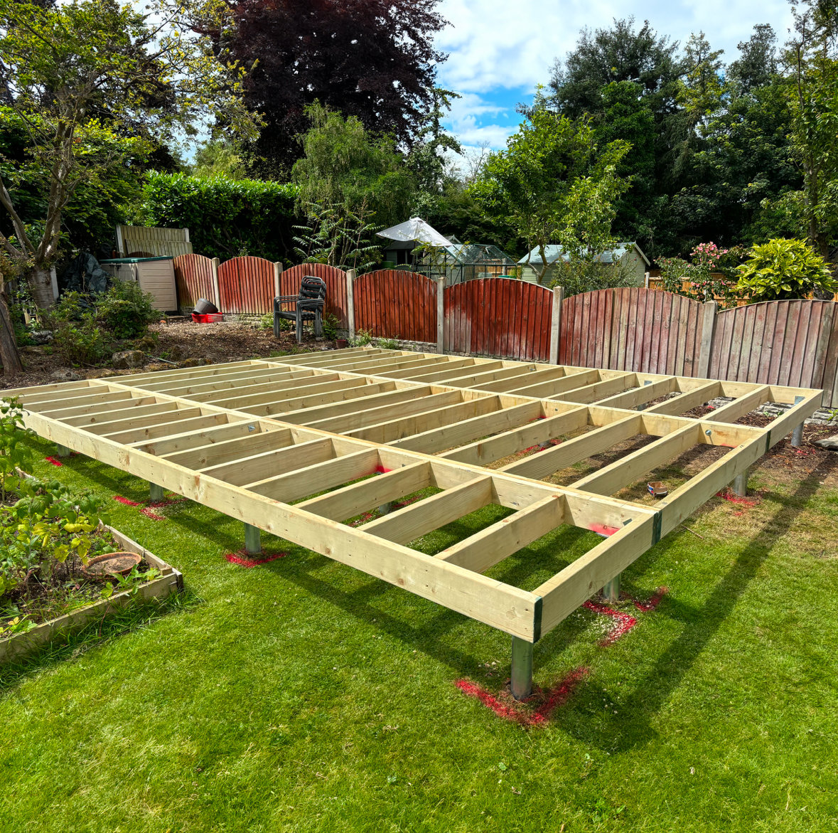 Gorilla Base Installed Bespoke Groundscrew Base for Garden Buildings ...