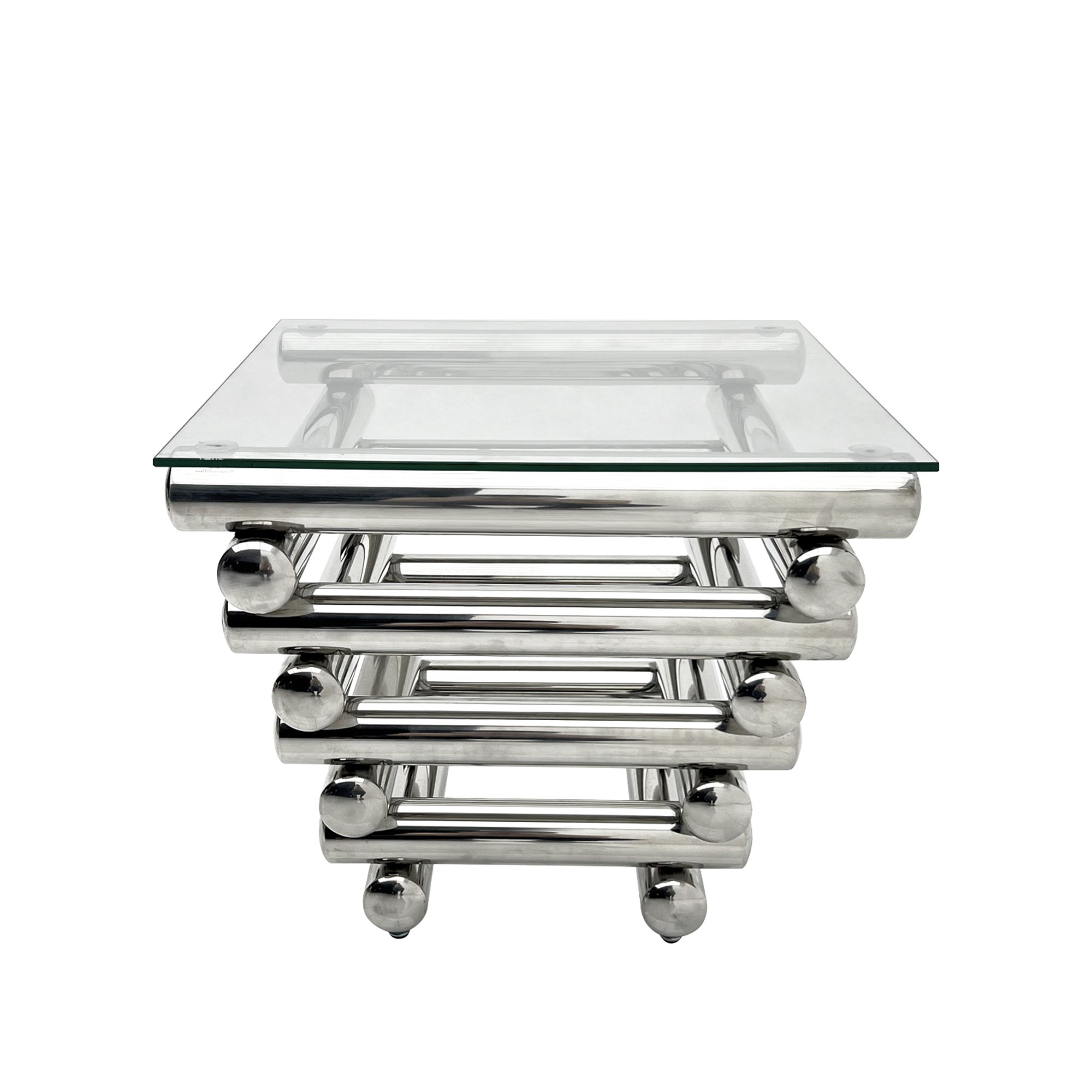 17 Stories Modern Stainless Steel End Table | Wayfair