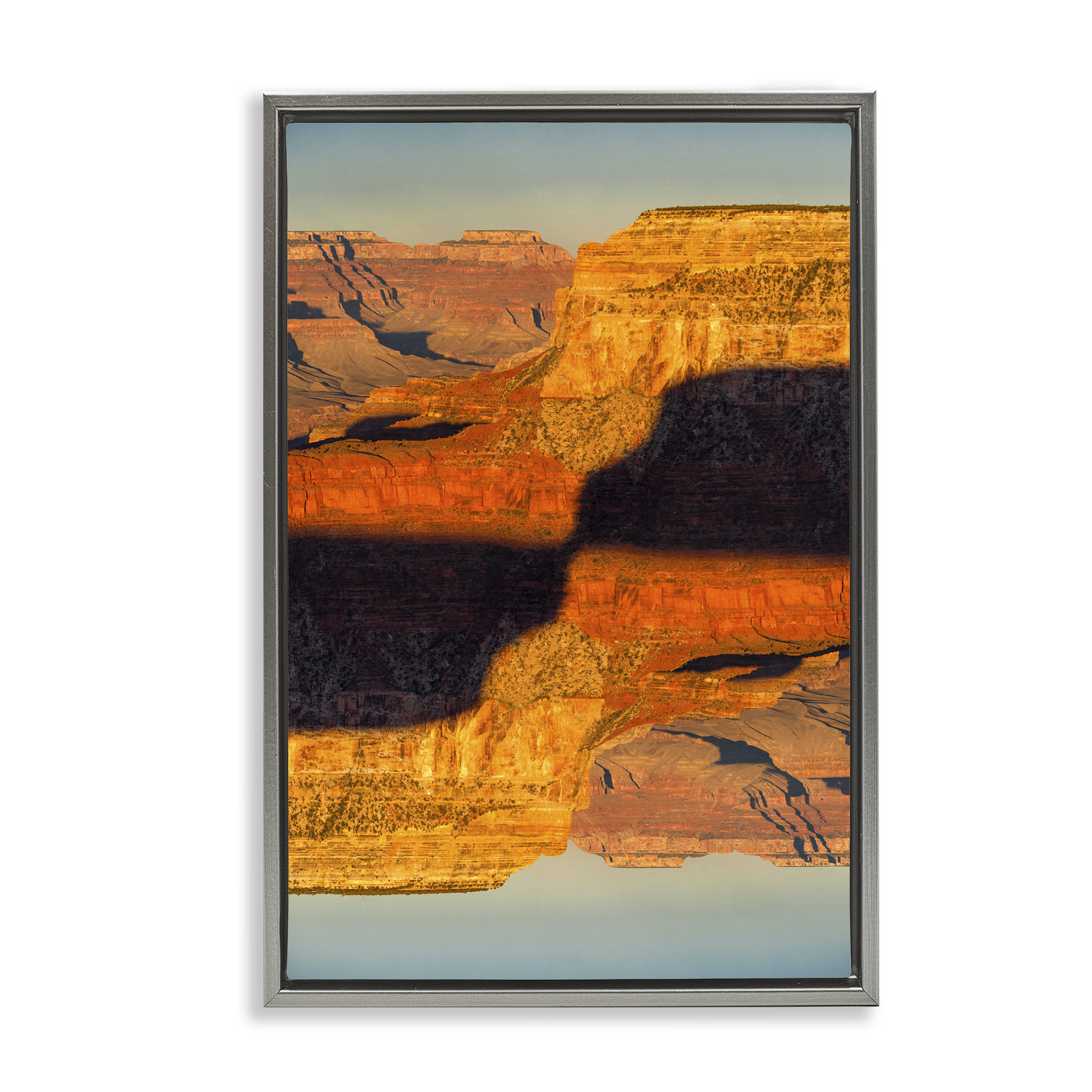 Latitude Run® Surreal Canyon Reflection Floating Frame, design by Robin ...
