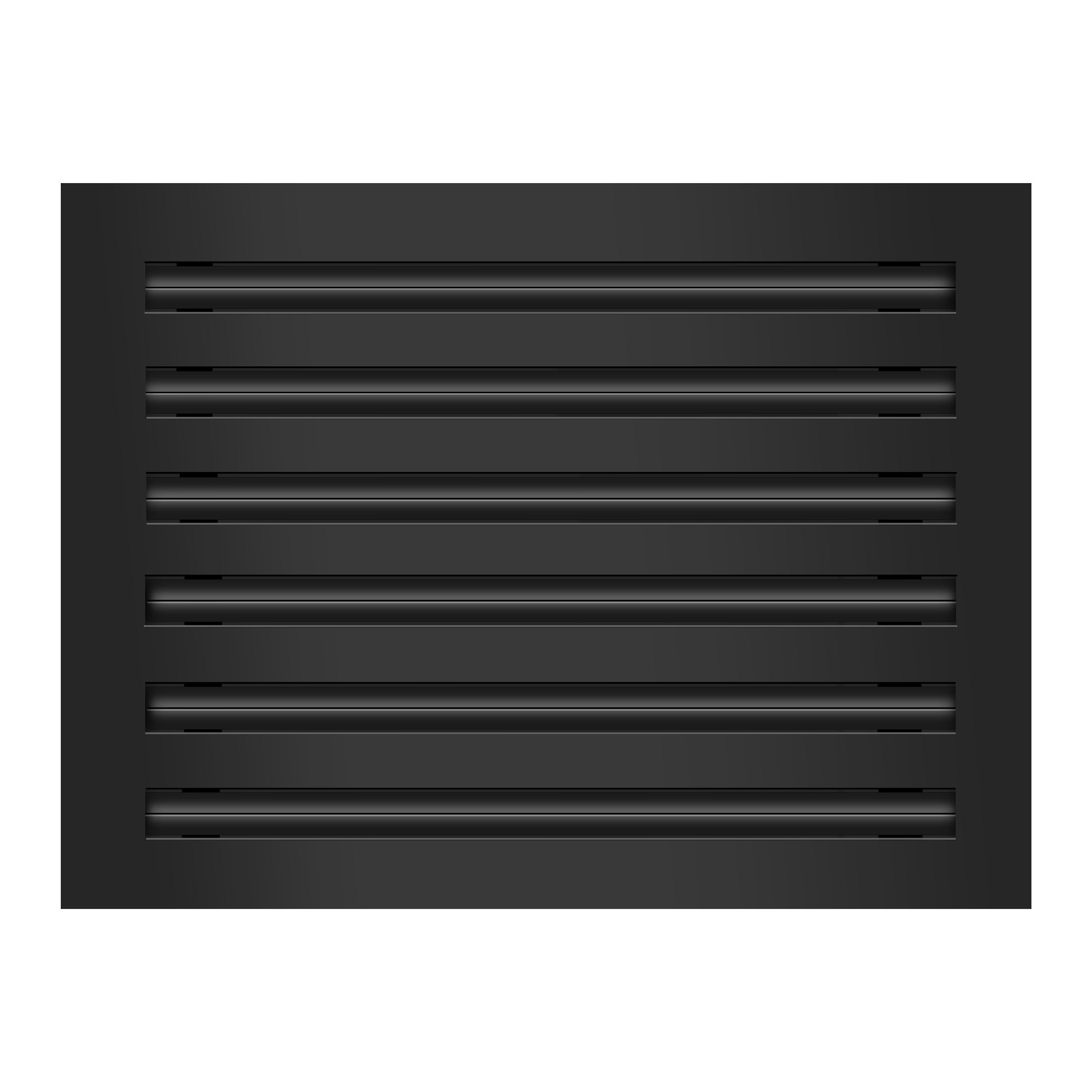 Texas Buildmart BUILDMART - 16x12 Black Modern AC Vent Cover - Standard ...