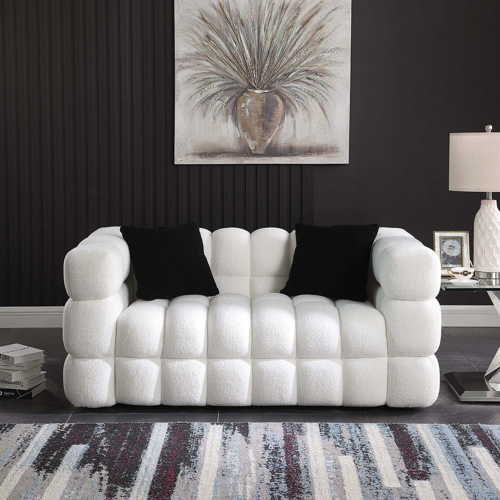 Ivy Bronx 62" L 2-Seater Human Body Structure Marshmallow Sofa | Wayfair