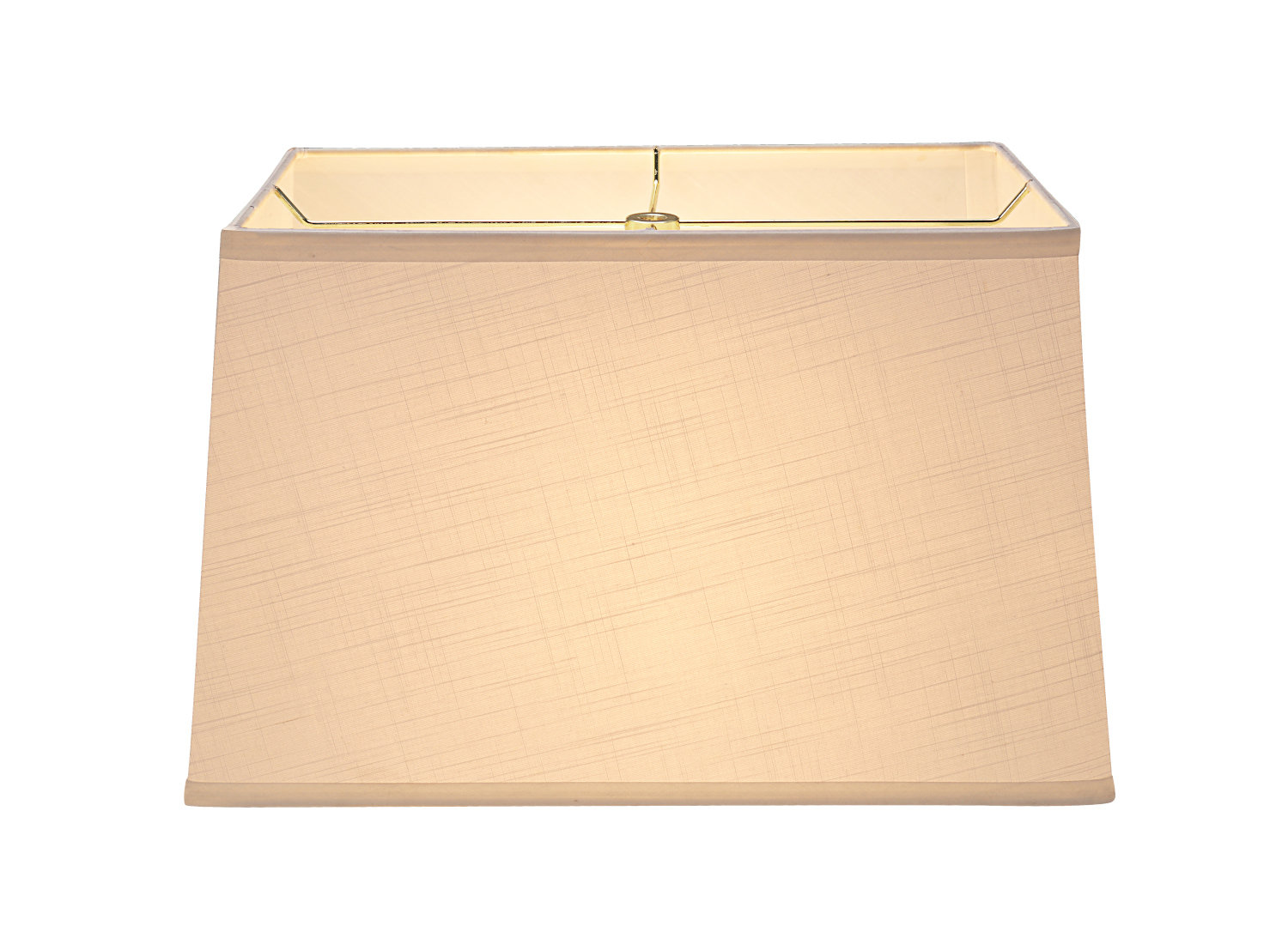 Highland Dunes 10" H x 16" W Linen Rectangular Lamp Shade ( Spider ) in ...