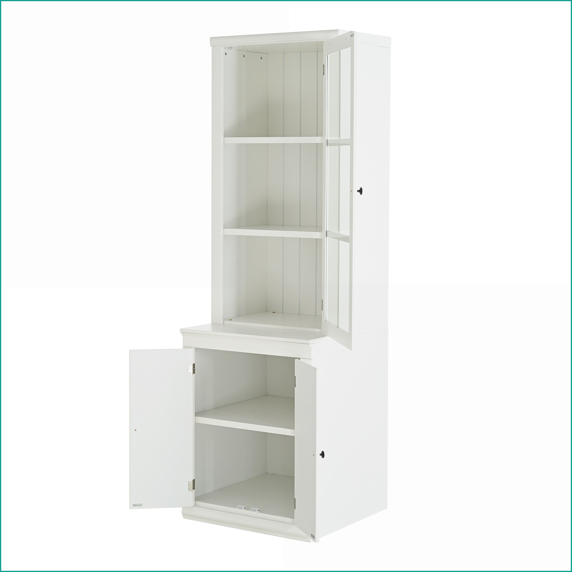 Latitude Run® Cabinets | Snow White Farmhouse Freestanding | 75.25 ...