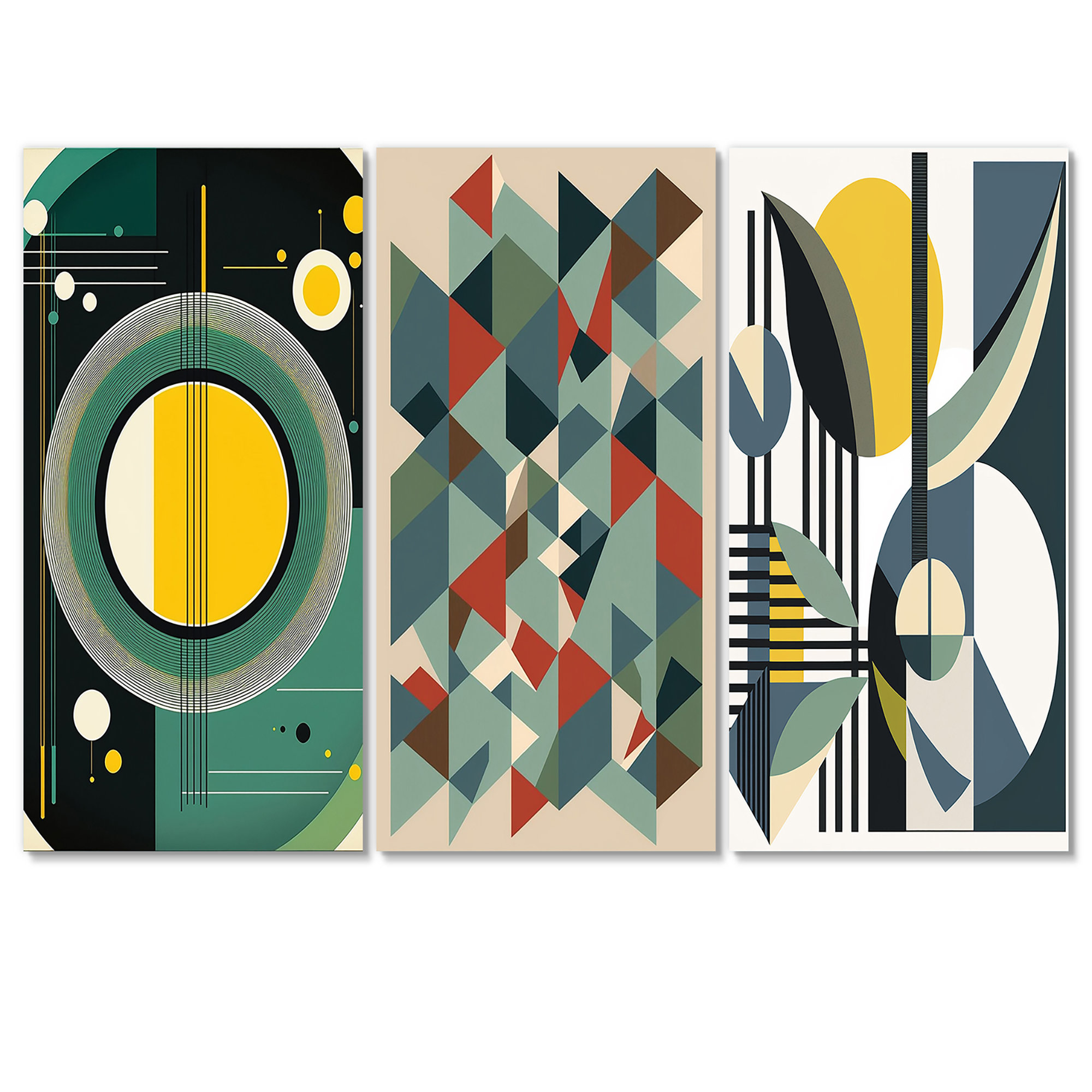 DesignArt Mid-century Retro Dimensions IV " Mid-century Retro ...