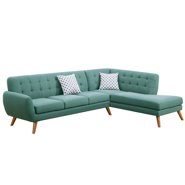 George Oliver Millette 3 - Piece Upholstered Sectional & Reviews | Wayfair
