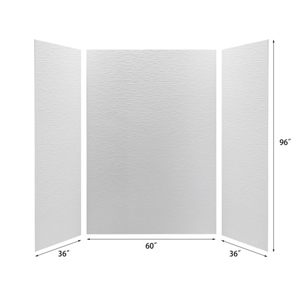 HOME ART Smc Shower Surround Kit 3-piece Wall Panel System | Wayfair