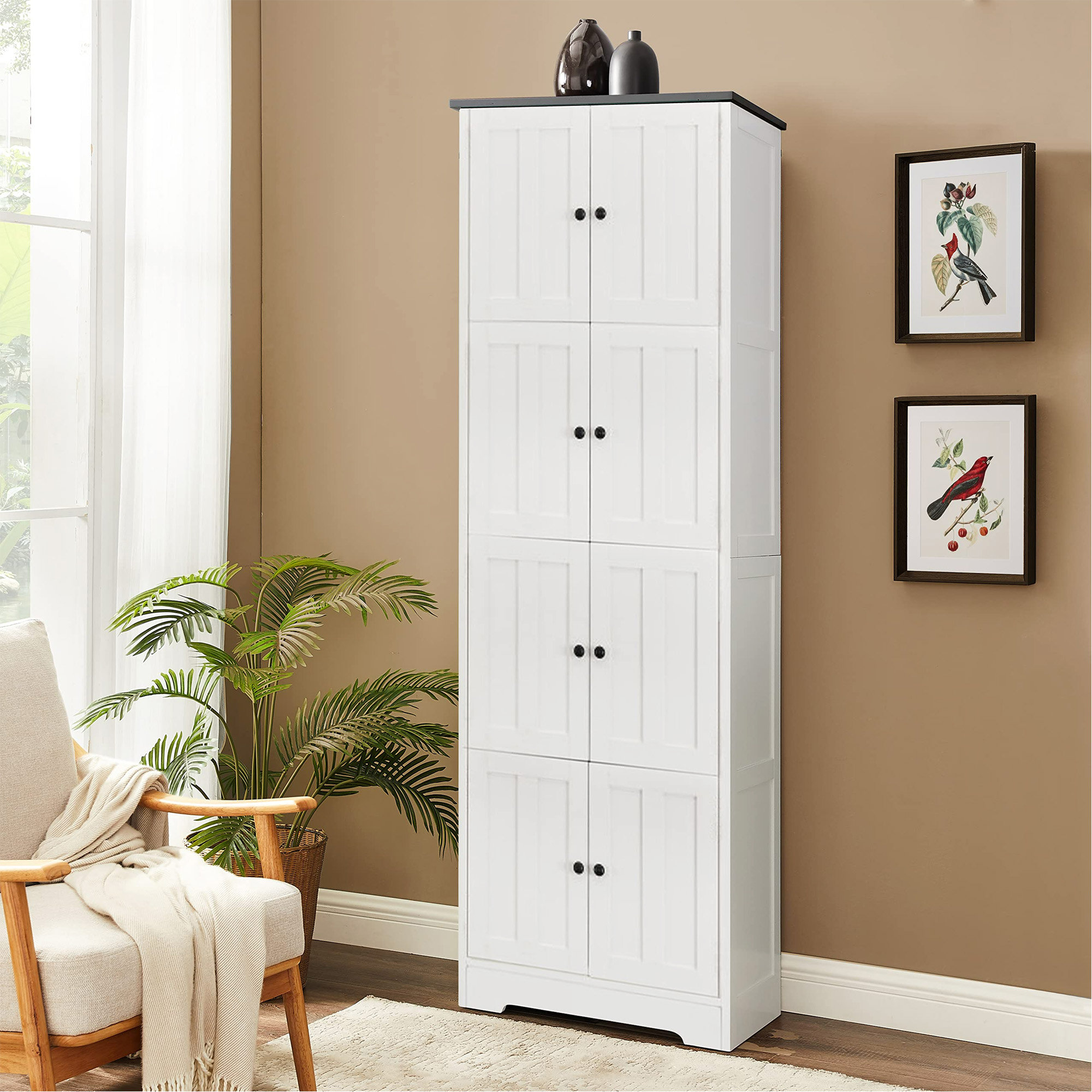 Red Barrel Studio® Versatile Tall Storage Cabinet With Ample ...