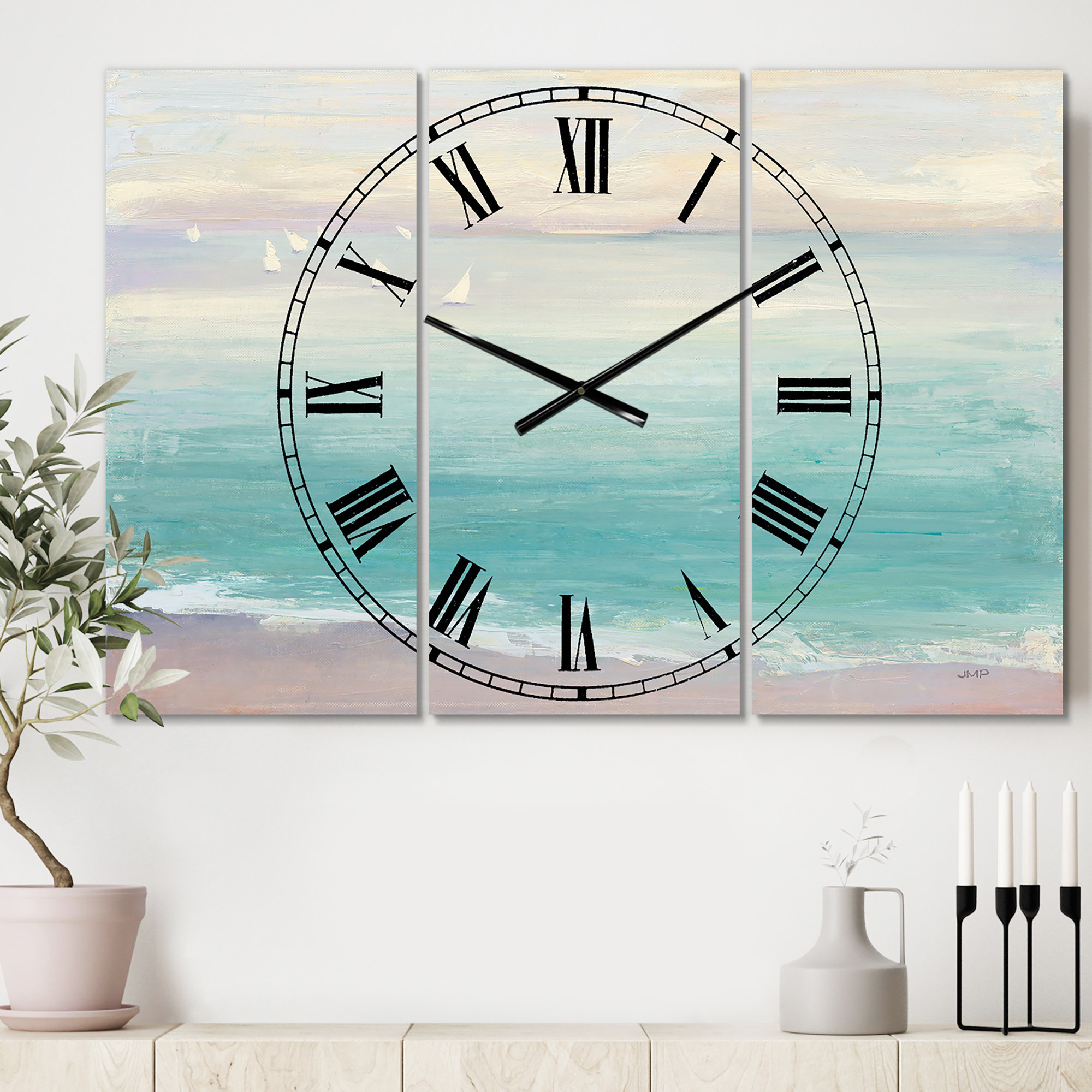 The Twillery Co. From the Shore - Traditional Wall Clock - Wayfair Canada