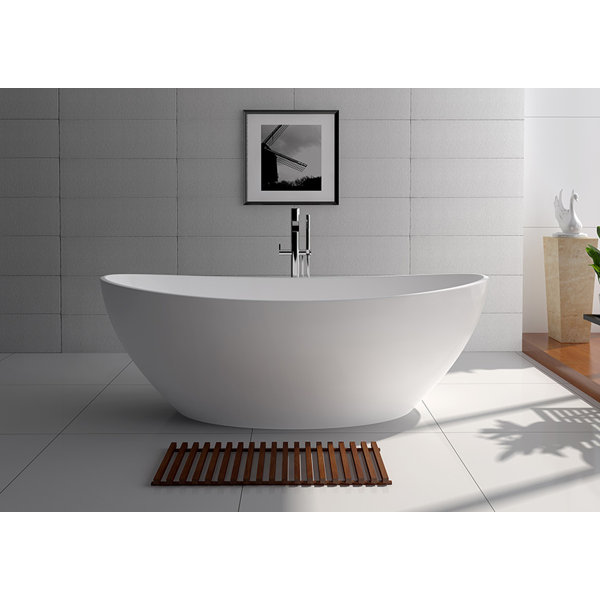 Legion Furniture 63" x 31.5" Freestanding Soaking Bathtub | Wayfair