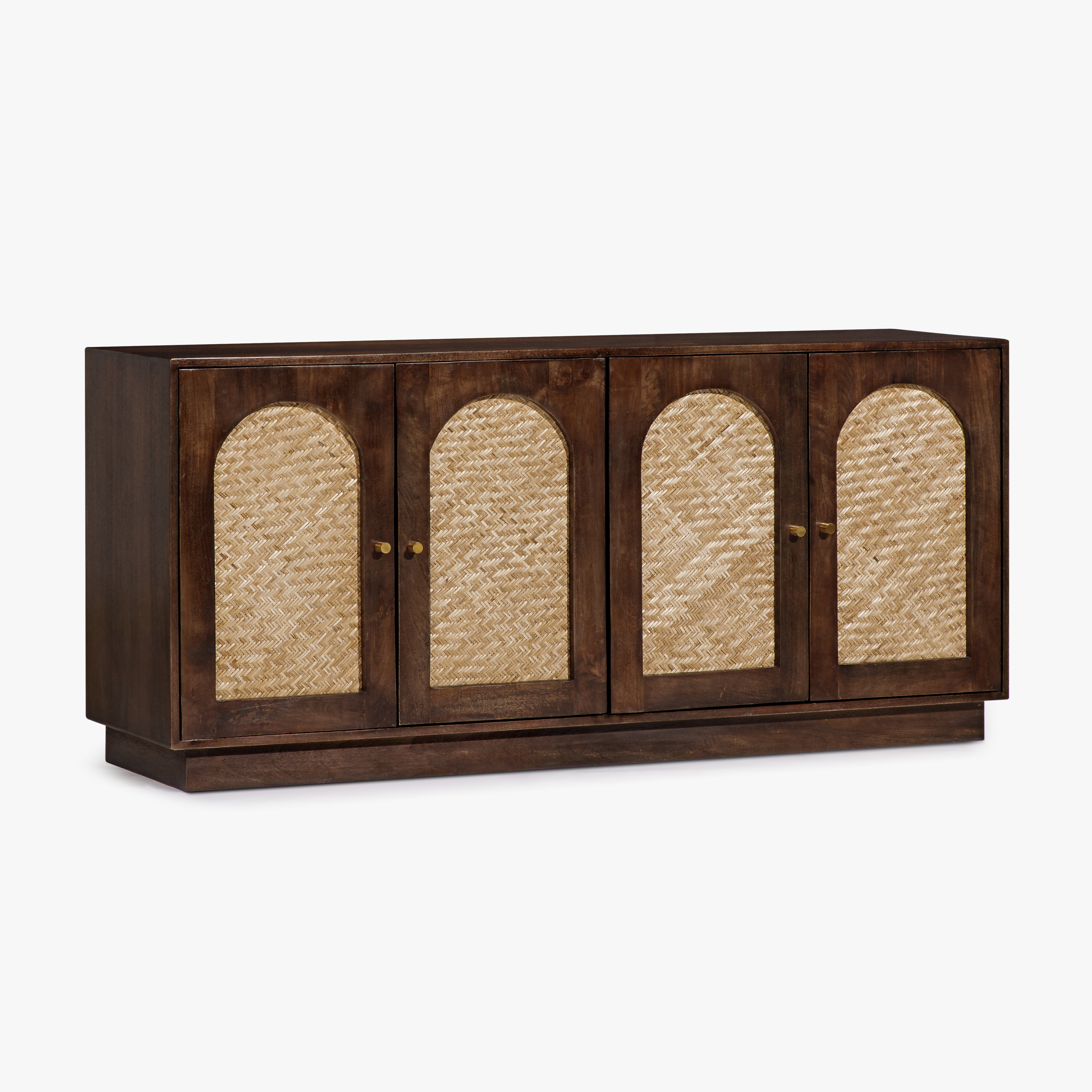 Loon Peak® Kota Solid Wood & Cane Sideboard | Wayfair