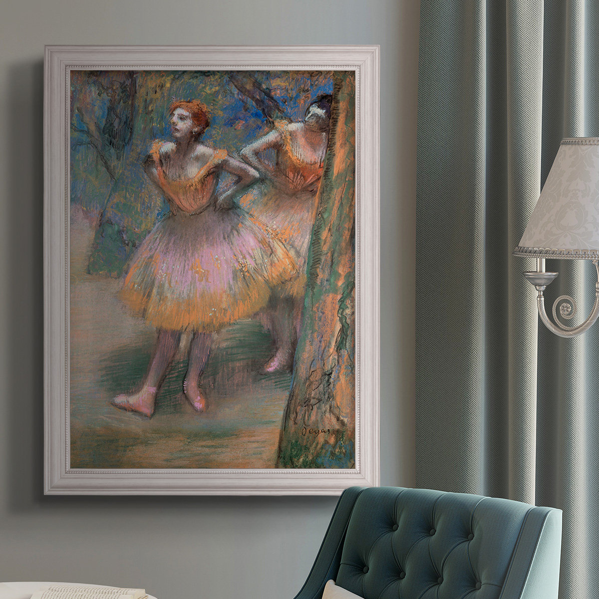 Red Barrel Studio Two Dancers Premium Framed Canvas- Ready To Hang ...