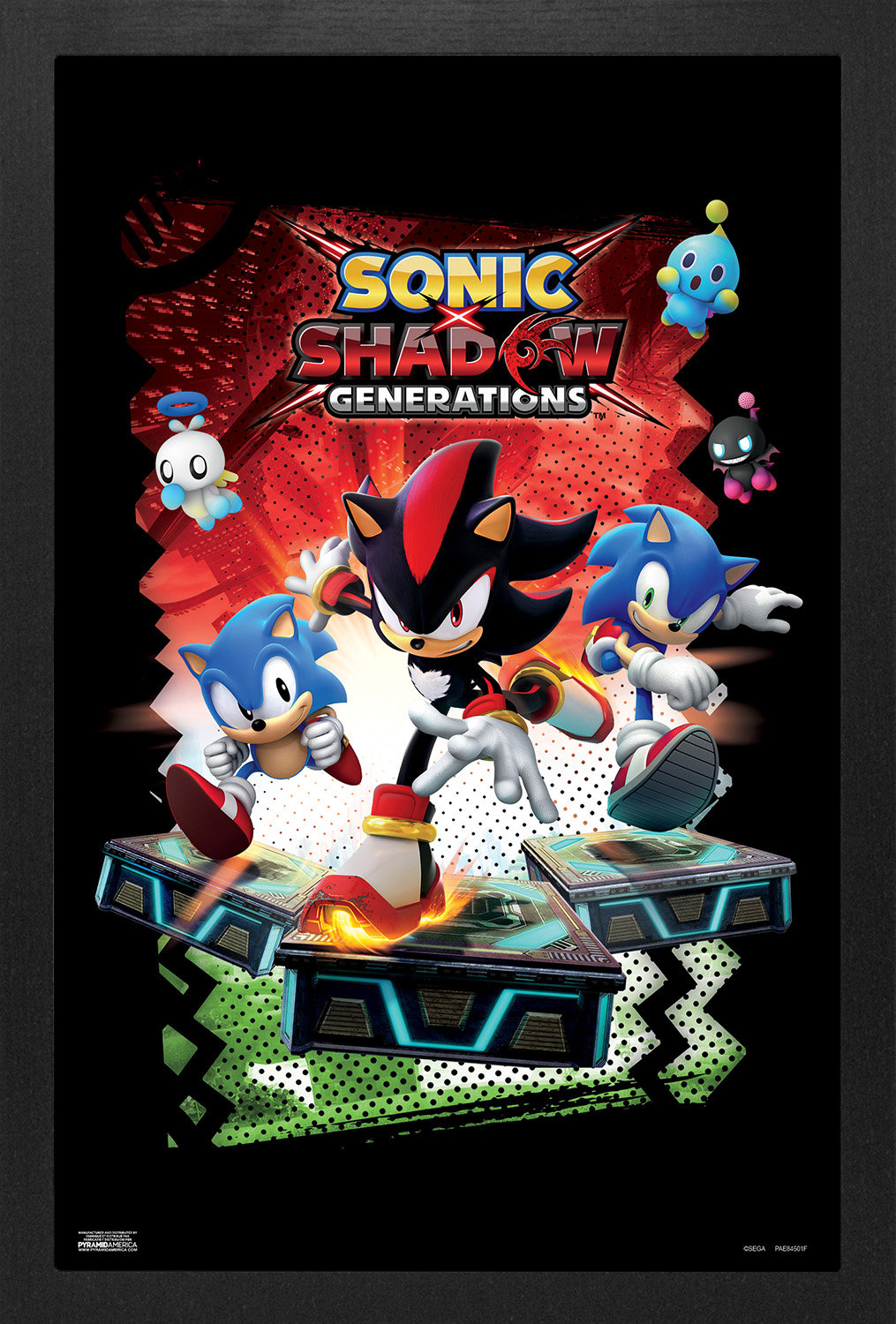 Trinx Sonic- Shadow Generations - Game Key Art 11x17 Gel-Coat Framed ...