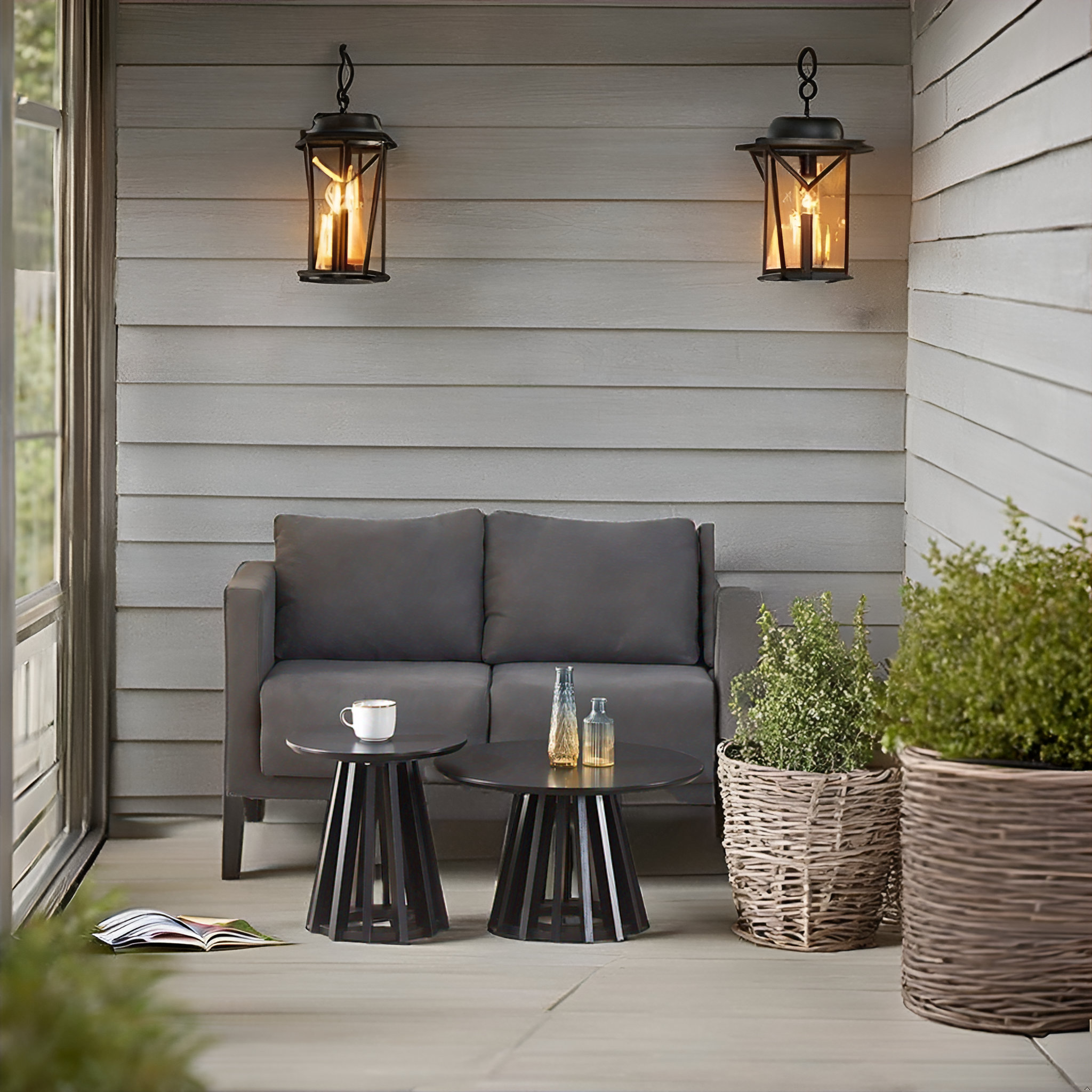 Wrought Studio™ Kiesa Wooden Round Nesting Table Set | Wayfair