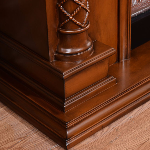 Elegant Home Furnishings.s Elegant carved Roman column fireplace | Wayfair