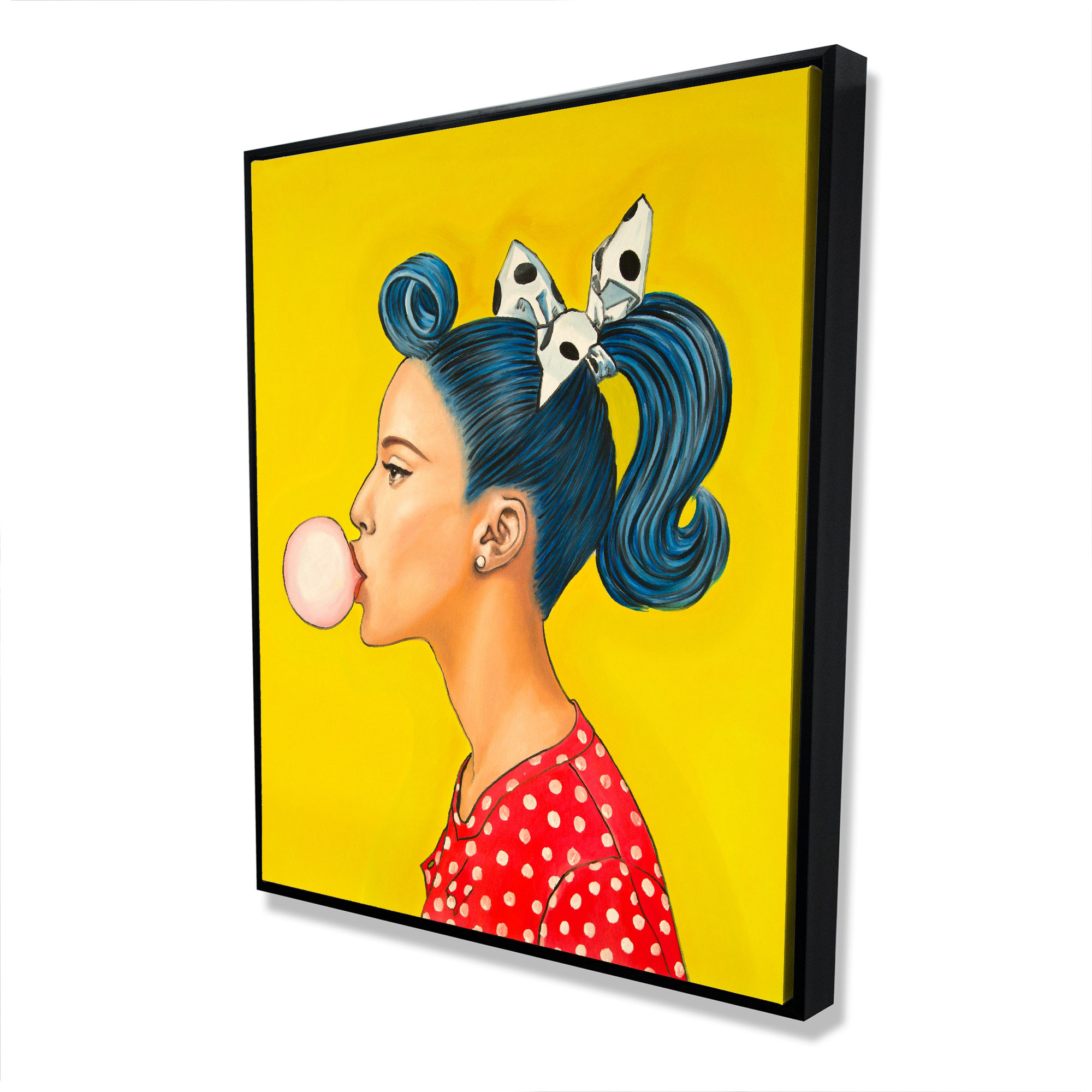 Begin Edition International Inc. Retro with Beautiful Ponytail - Framed ...