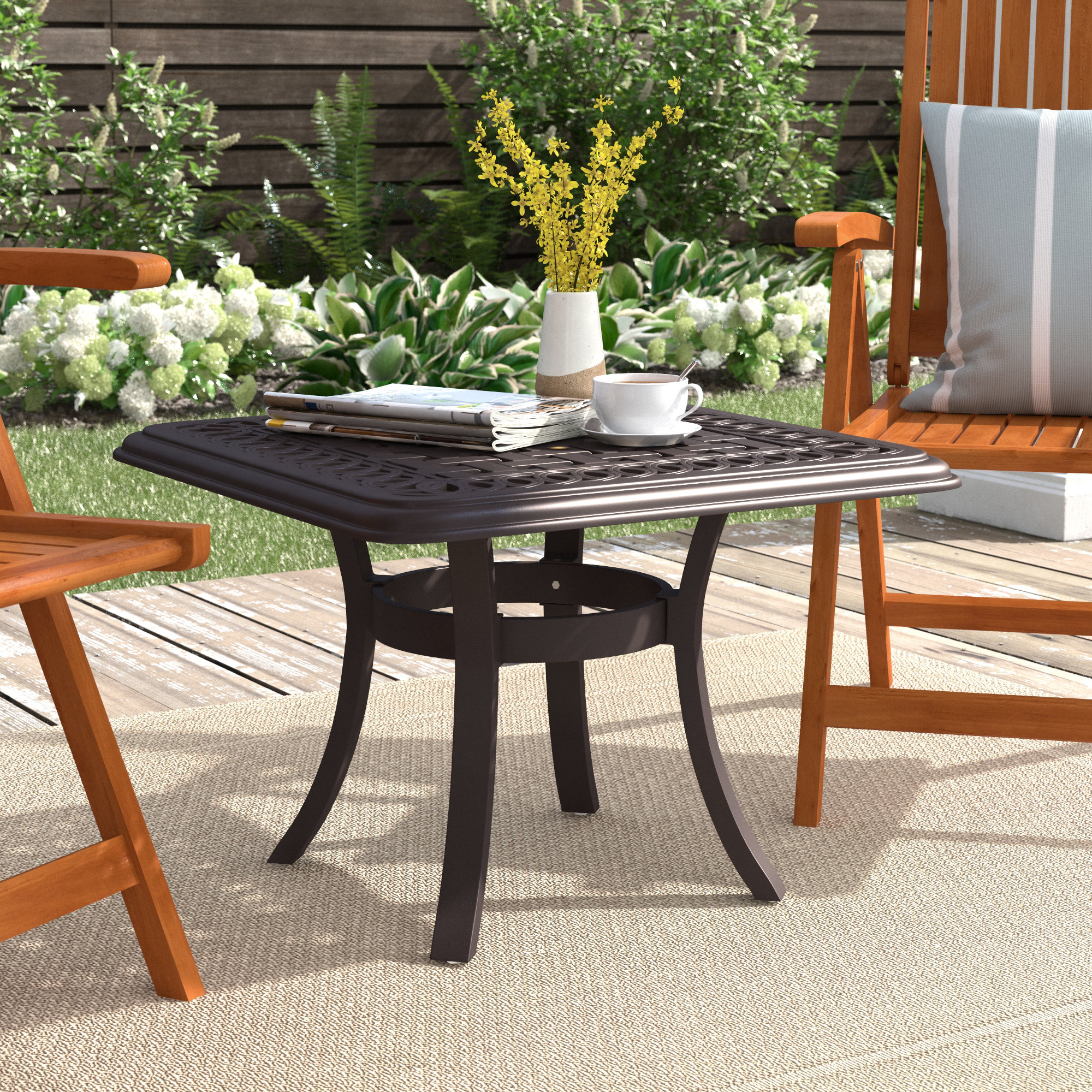 Three Posts™ Champine 24'' Square End Table & Reviews | Wayfair