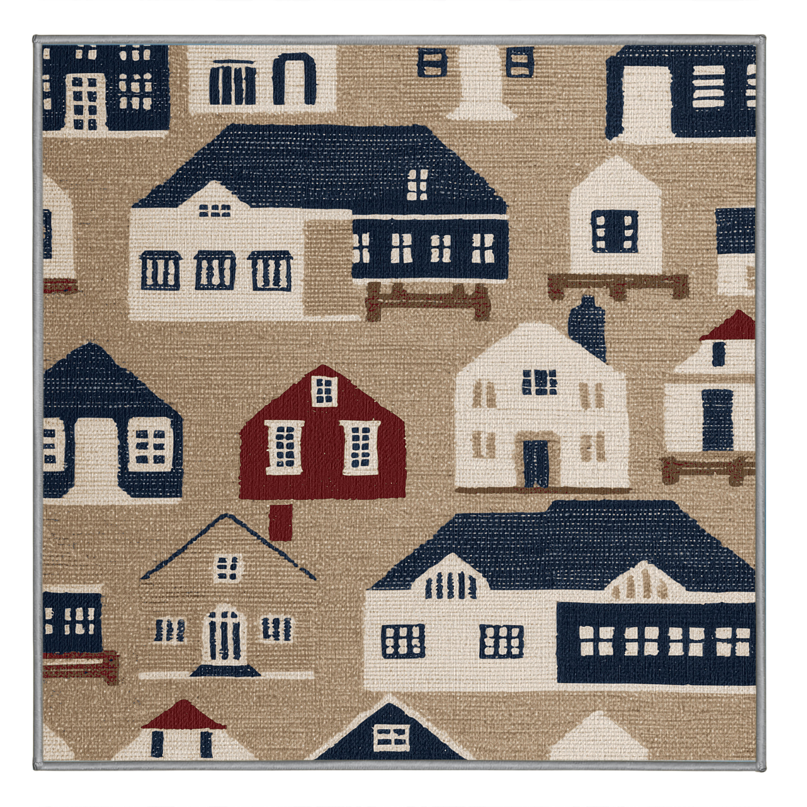 Longshore Tides Washable Coastal buildings Nautical Area Rug | Wayfair