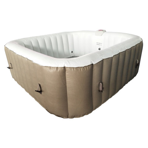 ALEKO 120 Volt 6 - Person 130 - Jet Square Inflatable Hot Tub & Reviews ...