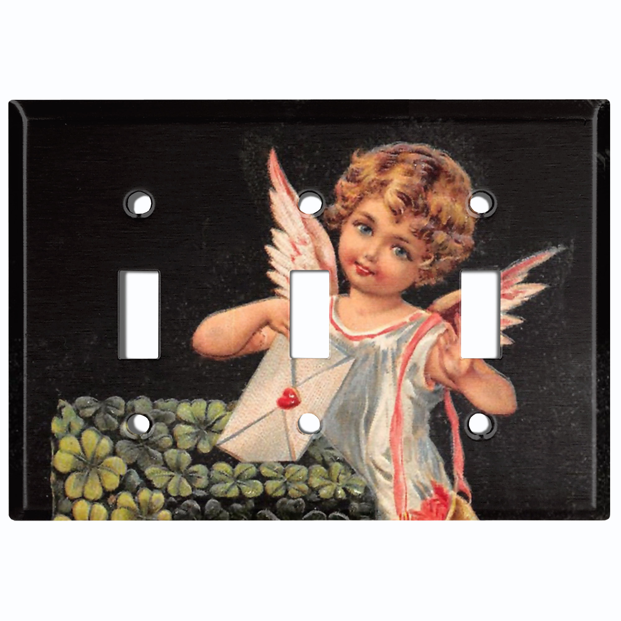 WorldAcc Cupid 3-Gang Toggle Light Switch Wall Plate | Wayfair