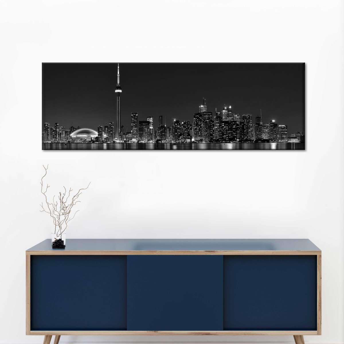 Ebern Designs Skylines And Cityscapes Toronto In Monochrome Canvas ...