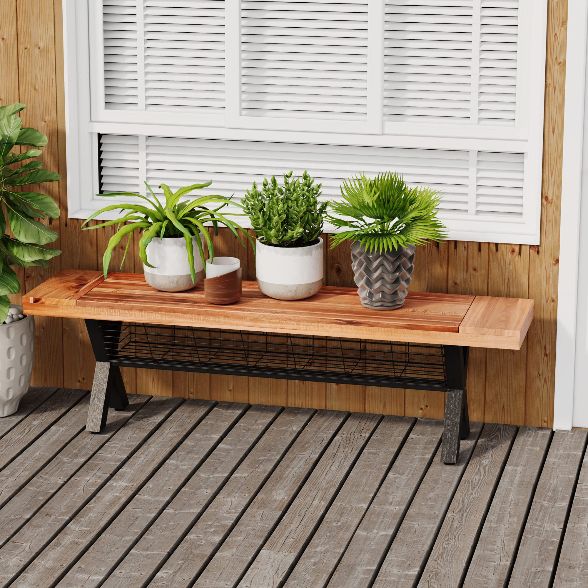 Millwood Pines Outdoor Bench | Wayfair