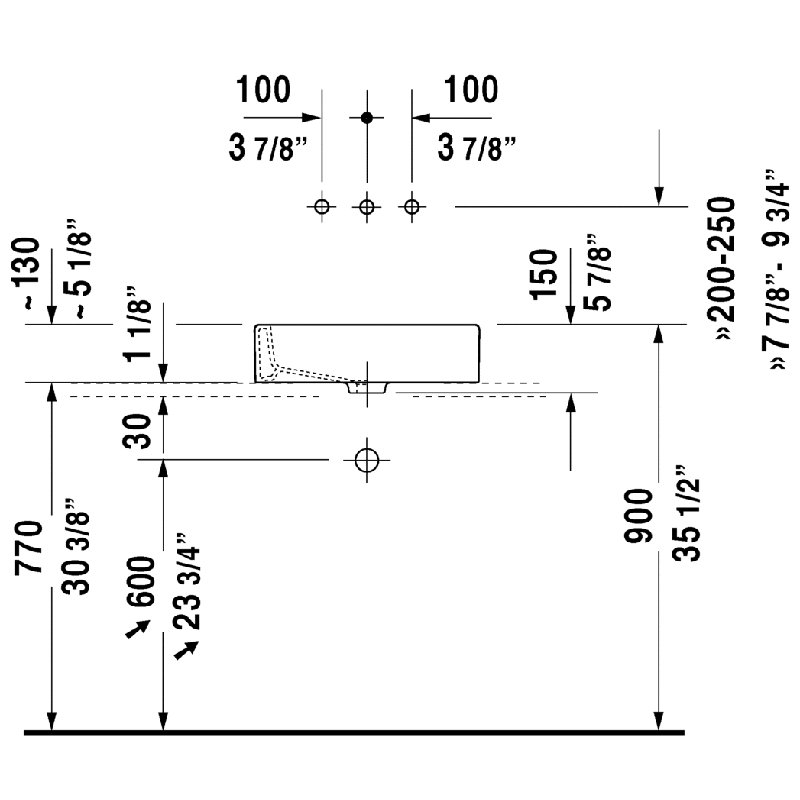 Duravit Vero White Ceramic Rectangular Vessel Bathroom Sink | Perigold