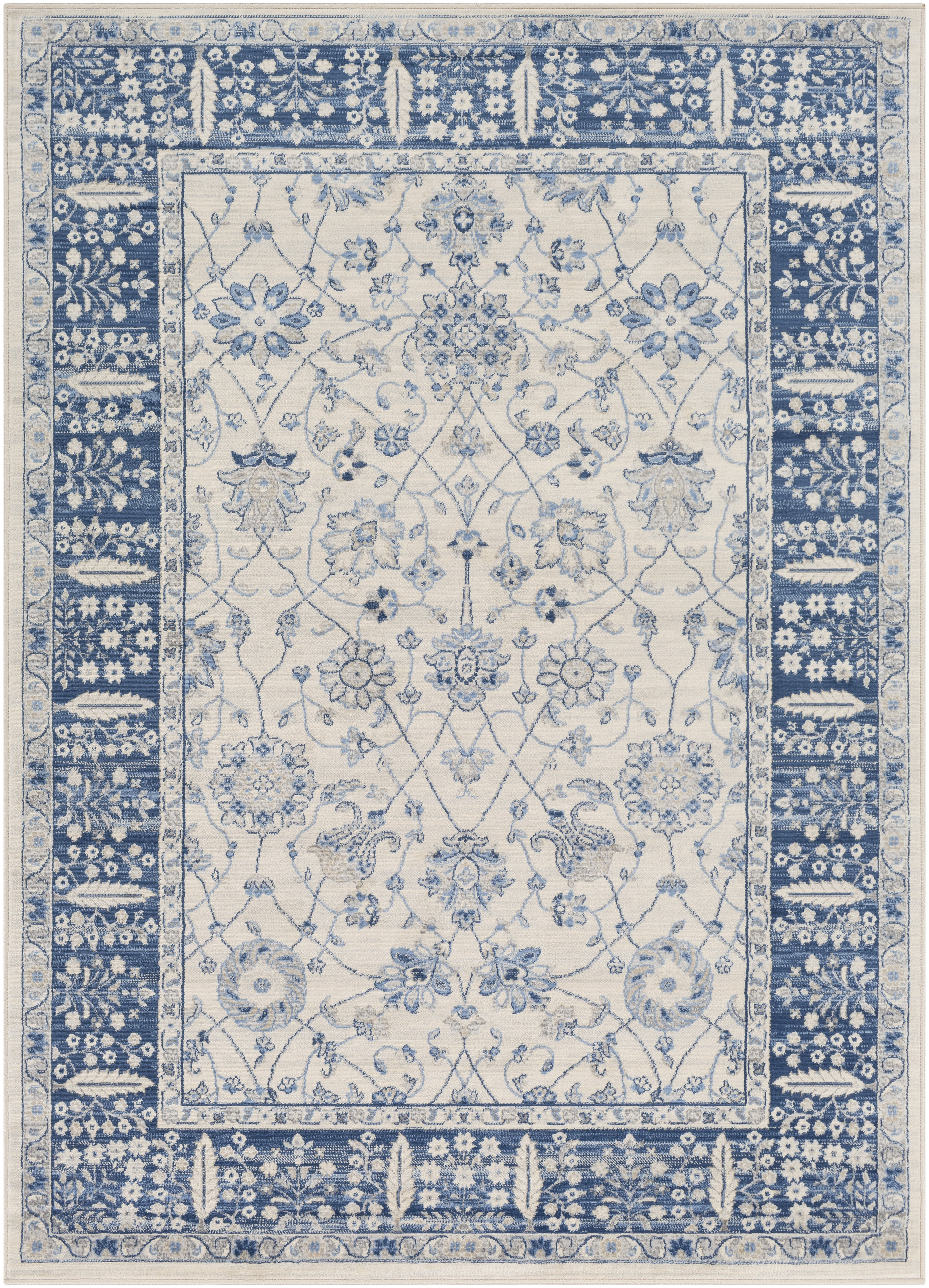 Charlton Home® Swaney Blue/Beige Area Rug & Reviews | Wayfair