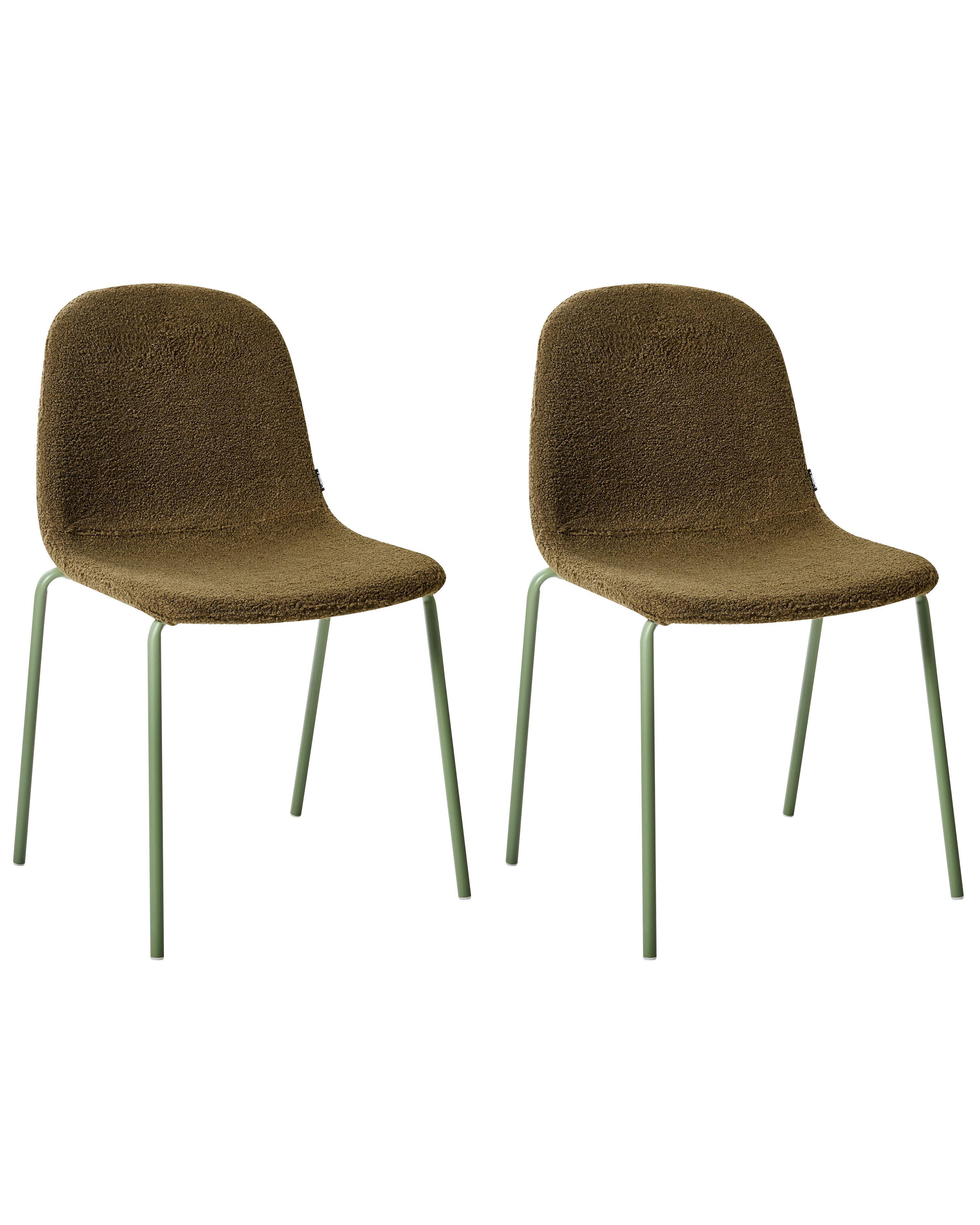 17 Stories Set of 2 Conference Chairs LOMA Boucle Off-White | Wayfair.co.uk