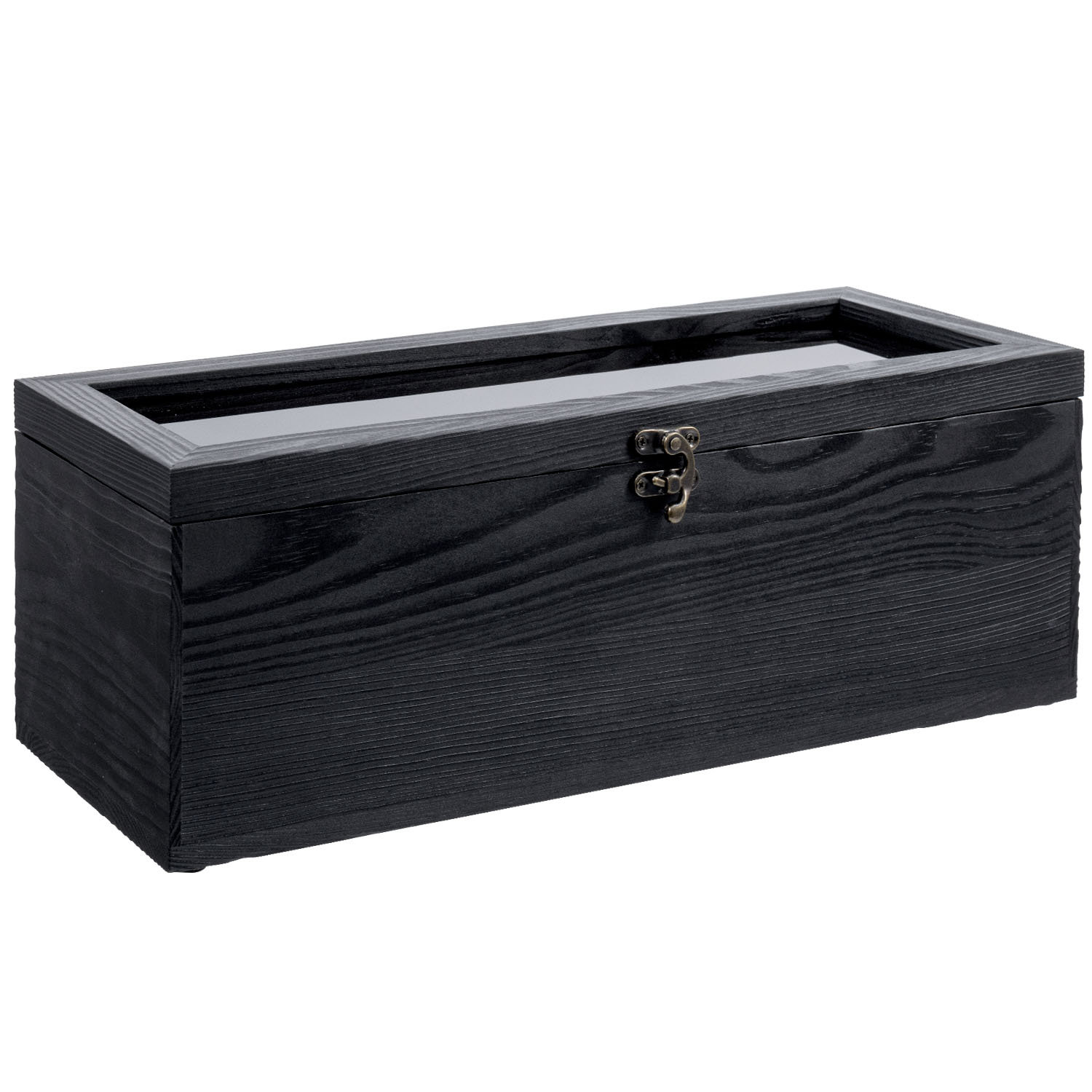 MyGift Black Wine Bottle Gift Box with Metal Latch | Wayfair