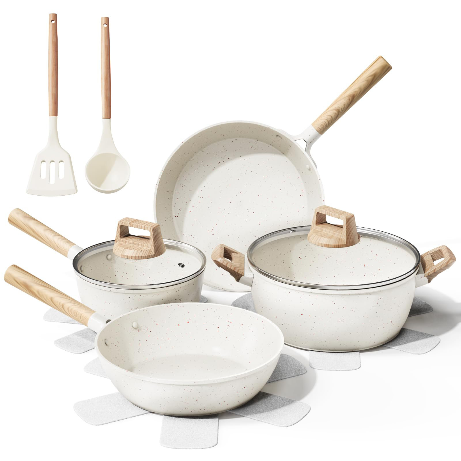 MARLIN MANUFACTURING COMPANY, INCORPORATED 11 Pcs Pots And Pans Set Non ...