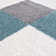 THE RUGS Myshaggy Collection Rugs Geometric Design in Duck Egg Blue ...