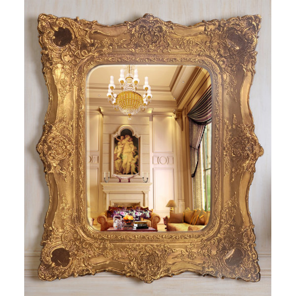 InfinityFurnitureImport Infinity Solid Wood Rectangle Wall Mirror | Wayfair