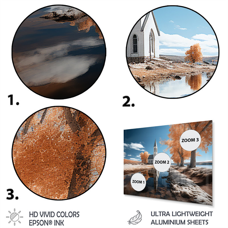 Design Art Landscape Church Sacred Reflections I - Spiritual Metal Art ...