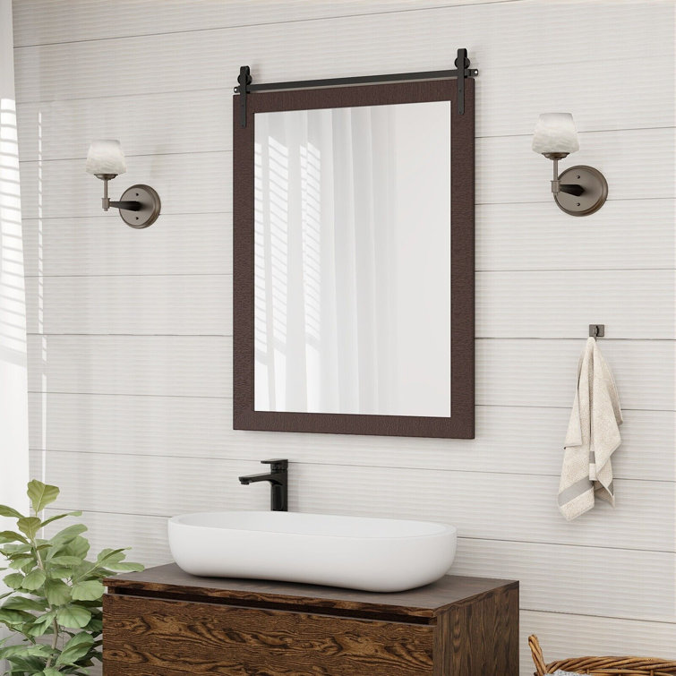 Brambly Cottage Karlin Solid Wood Rectangle Mirror | Wayfair.co.uk