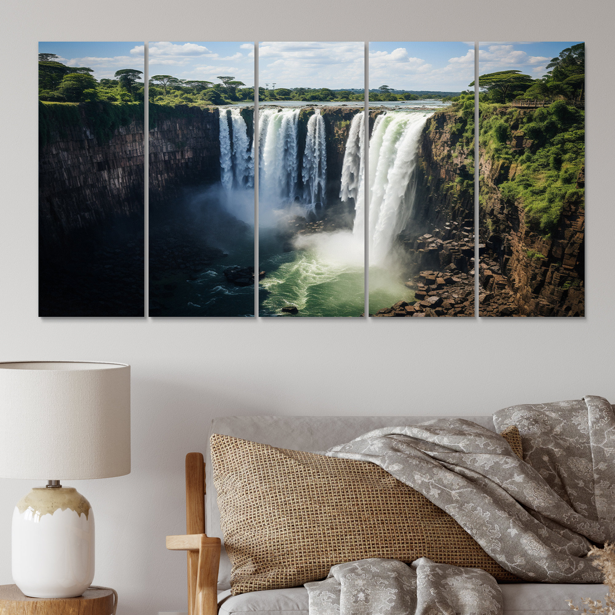 Design Art Africa Victoria Falls Zimbabwe - Landscapes Metal Wall Decor ...