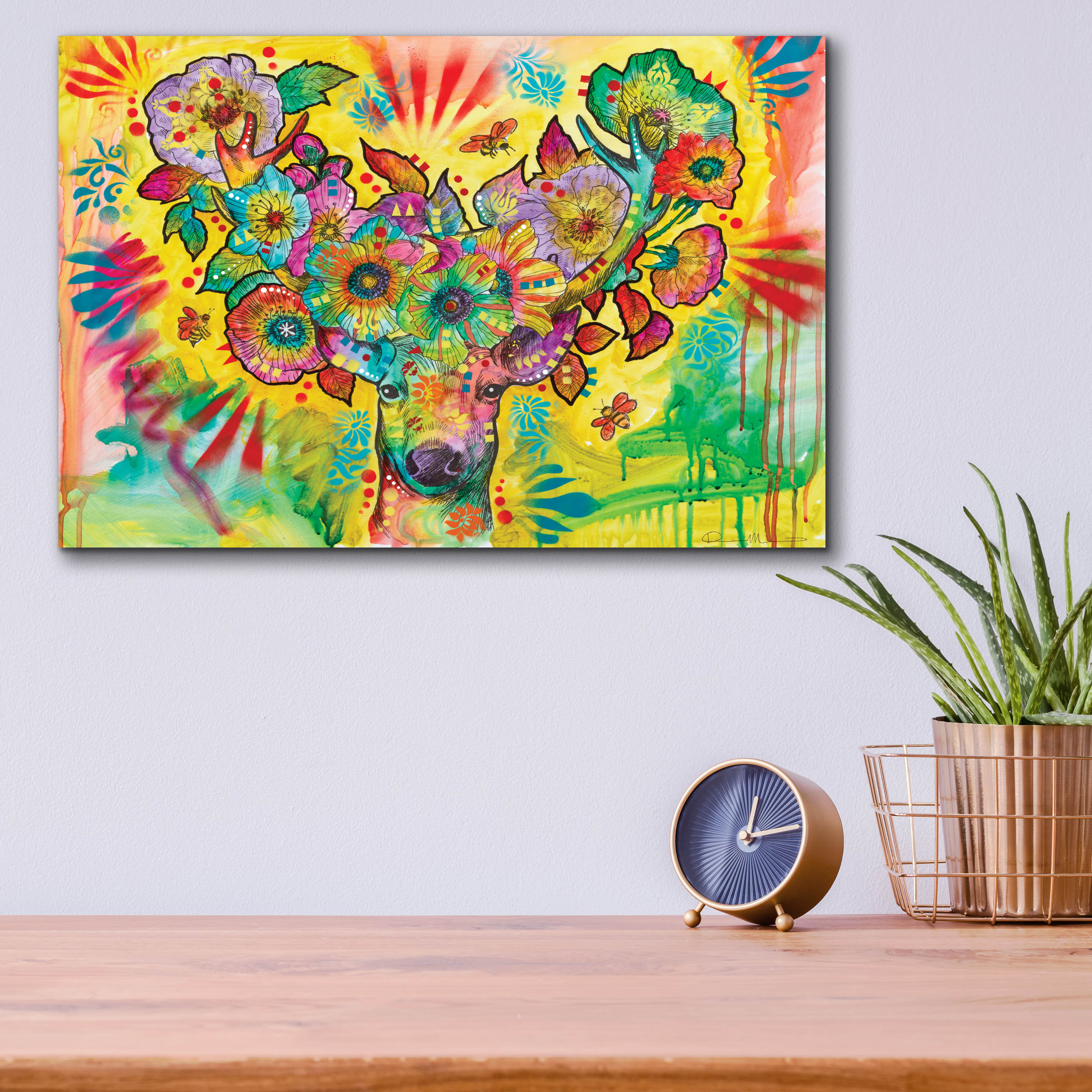 Millwood Pines Flower Buck' by Dean Russo Acrylic Glass Wall Art | Wayfair