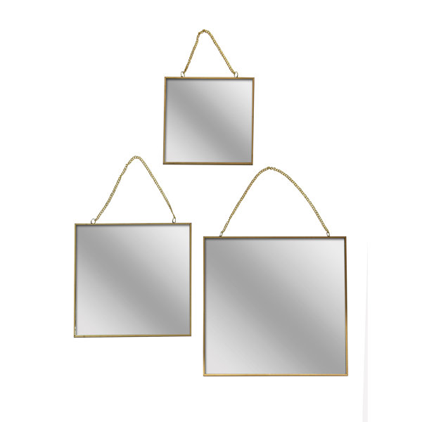 Latitude Run® Alyaan Square Metal Wall Mirror & Reviews | Wayfair