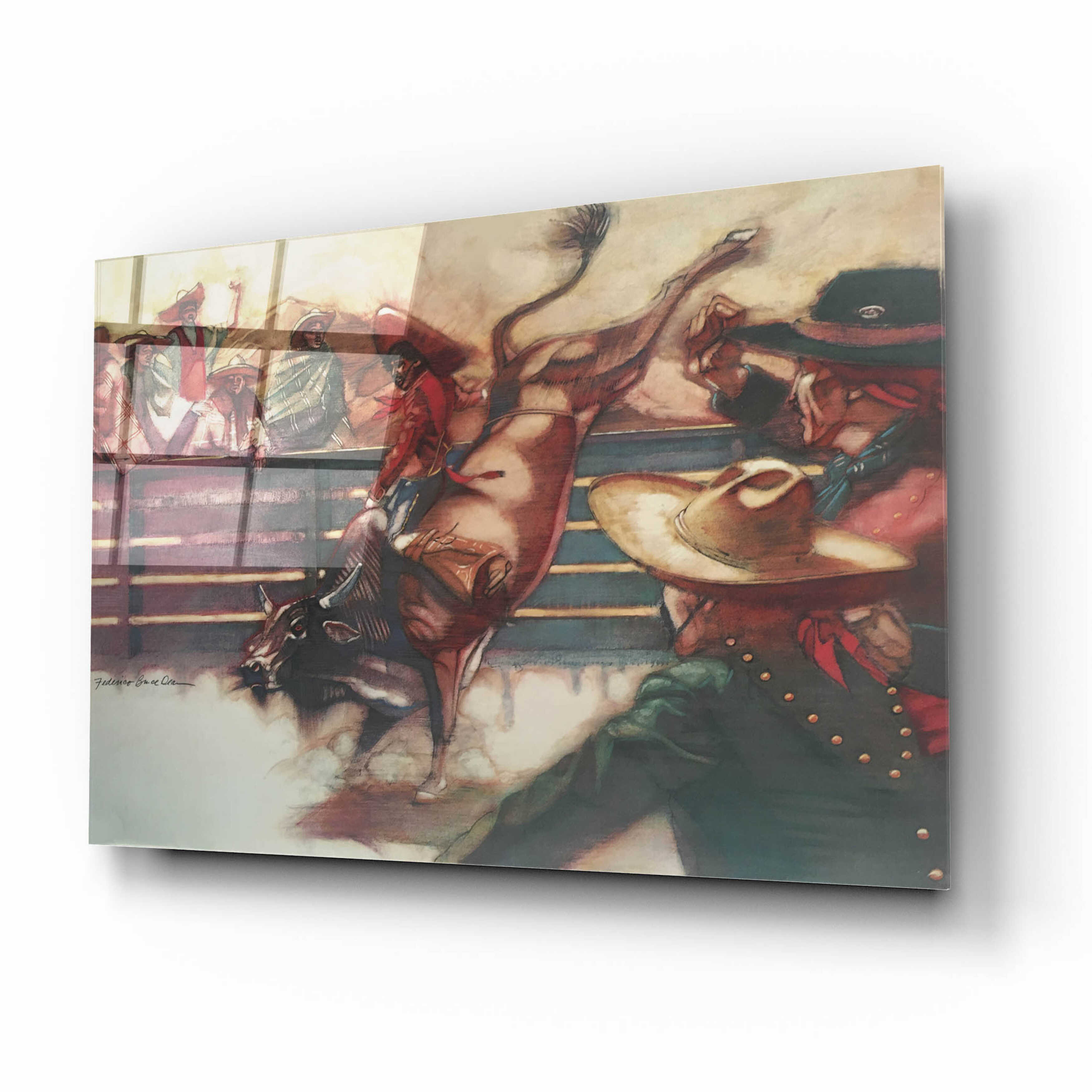 Red Barrel Studio® 'The Rodeo' By Bruce Dean, Acrylic Glass Wall Art ...