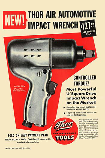 Buyenlarge Thor Air Automotive Impact Wrench - Advertisement Print ...